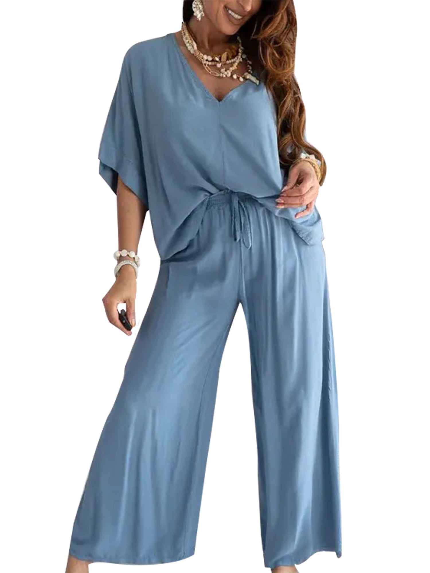 Colisha 2 Piece Outfits Joggers Loungwear for Women Loose Fit ...