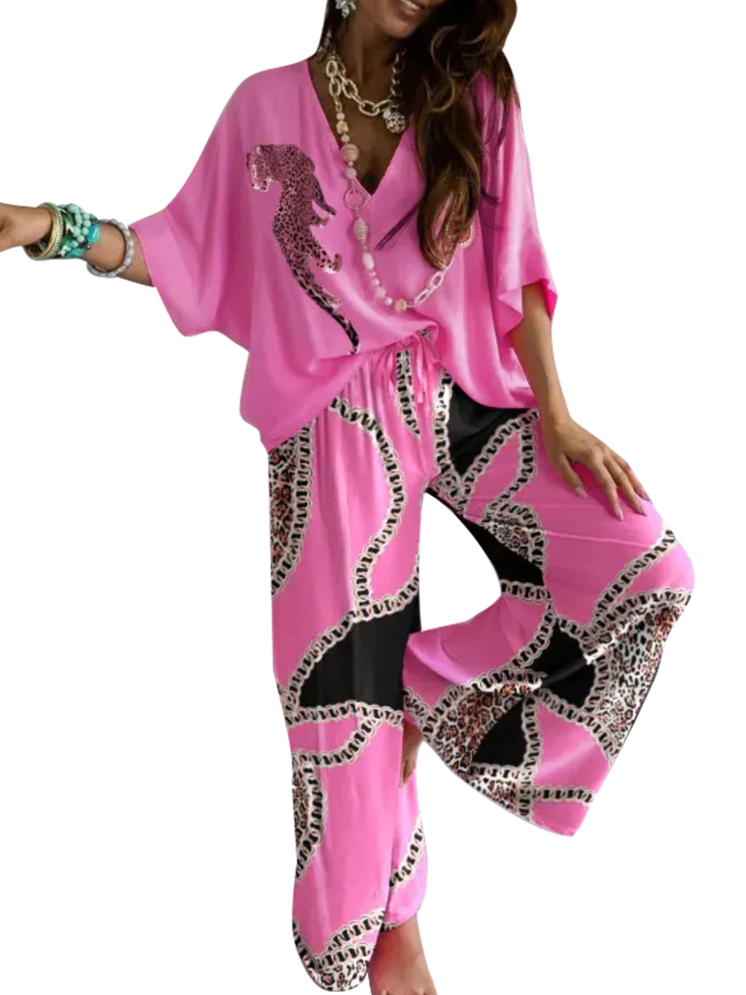 Colisha 2 Piece Outfits Joggers Loungwear for Women Loose Fit ...