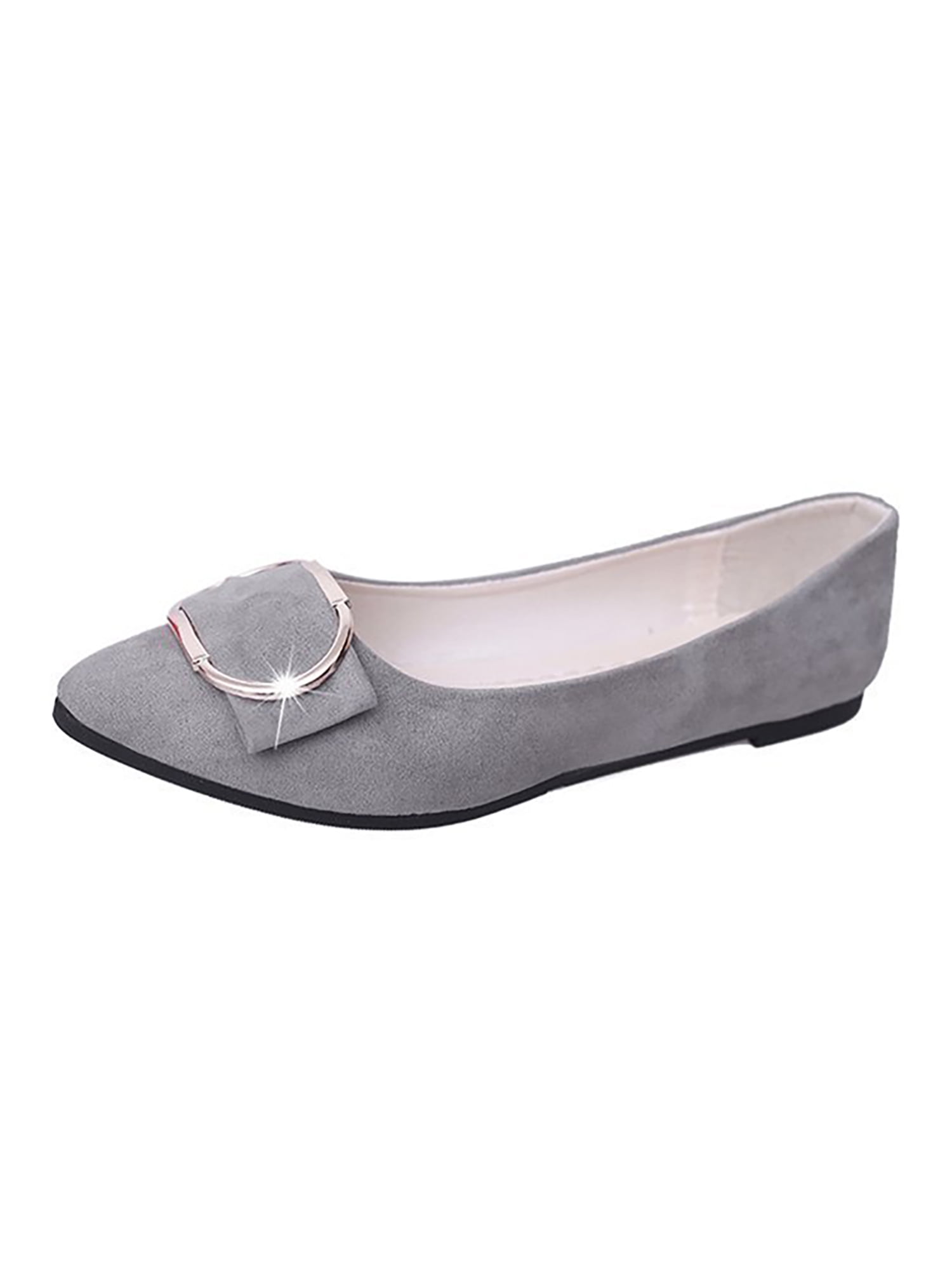 Colisha Women's Pointed Toe Flat Dress Shoes, Comfortable Slip-On ...