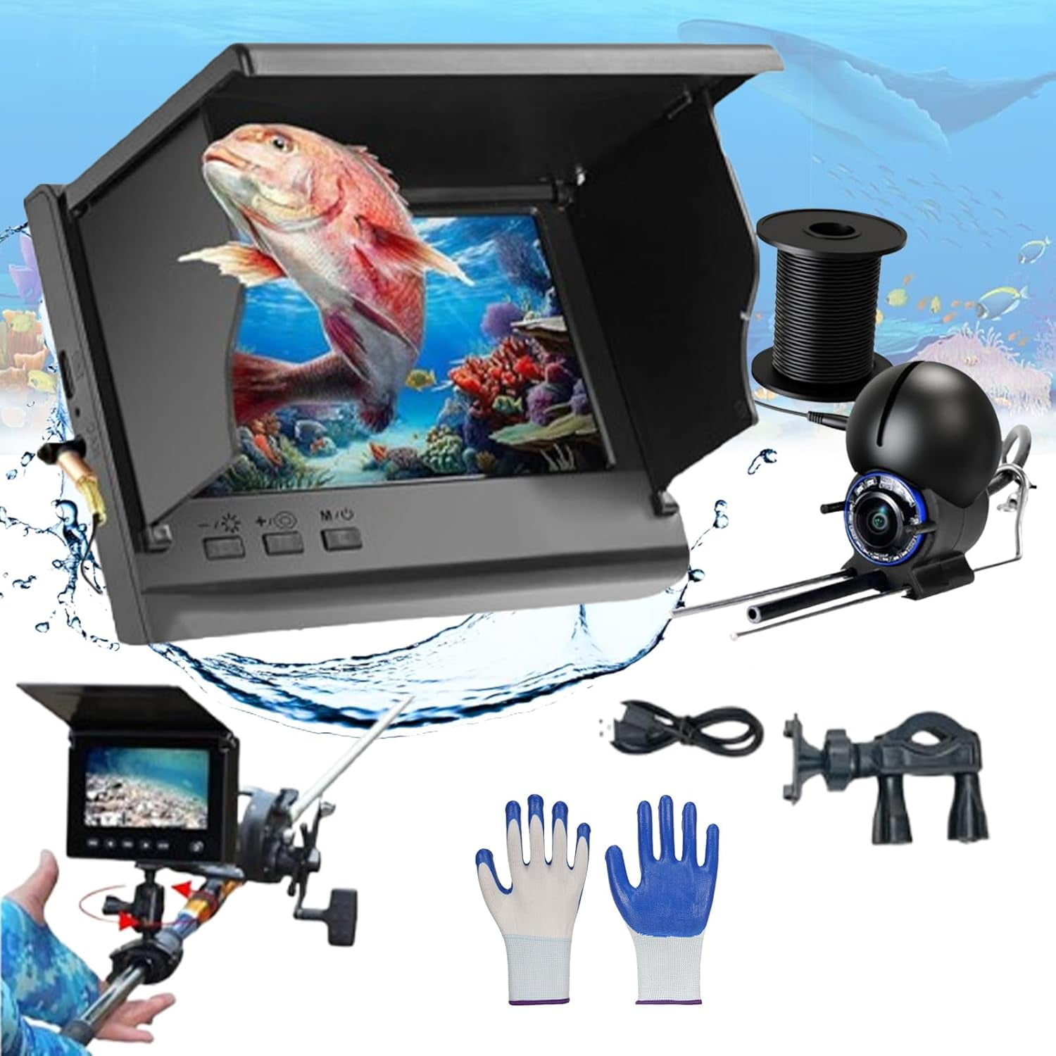 Colitt- Underwater Fishing Camera,Underwater 220° Fishing Camera, Under ...