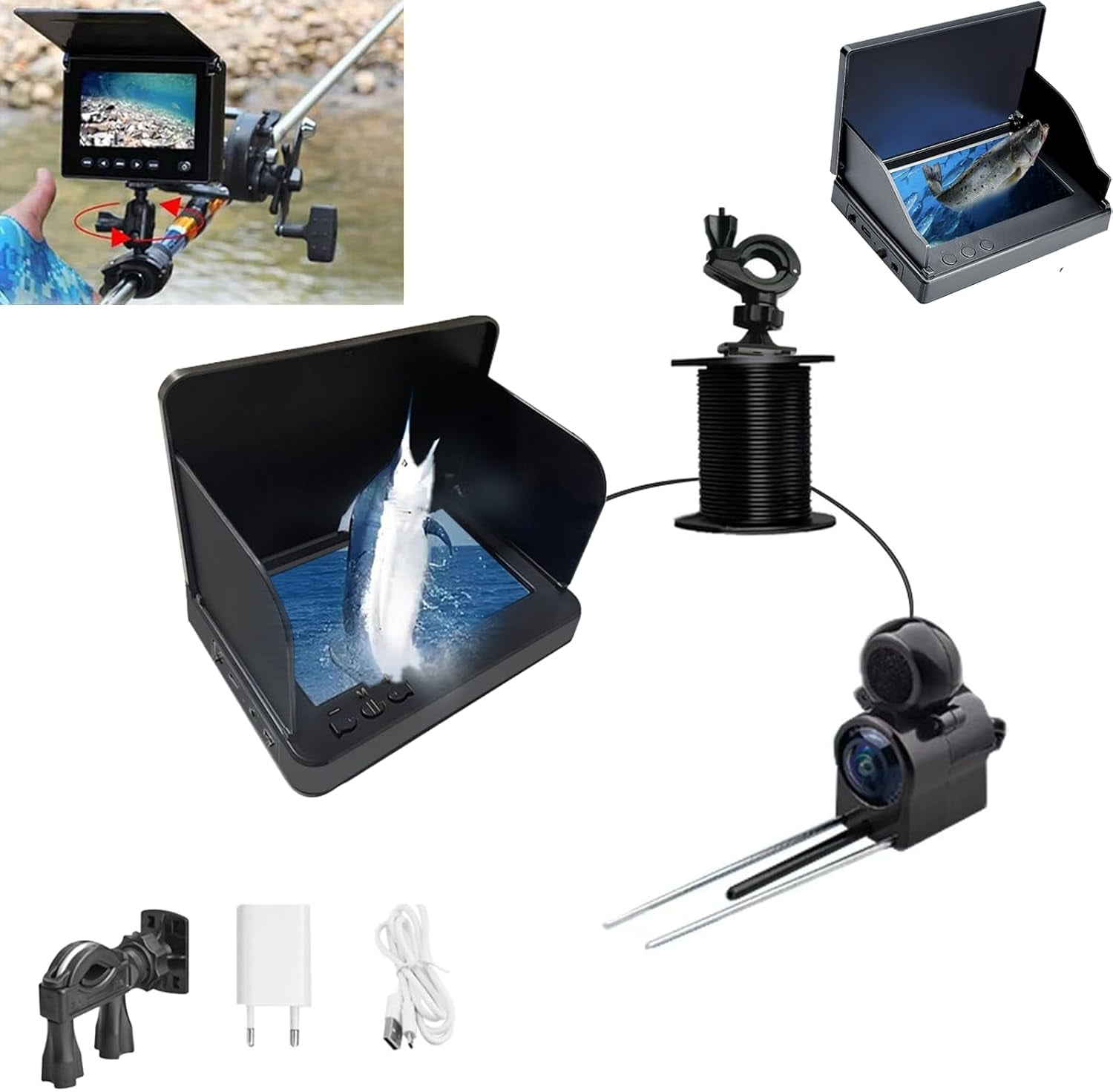 Colitt Underwater Fishing Camera, Underwater Camera for Fishing with ...