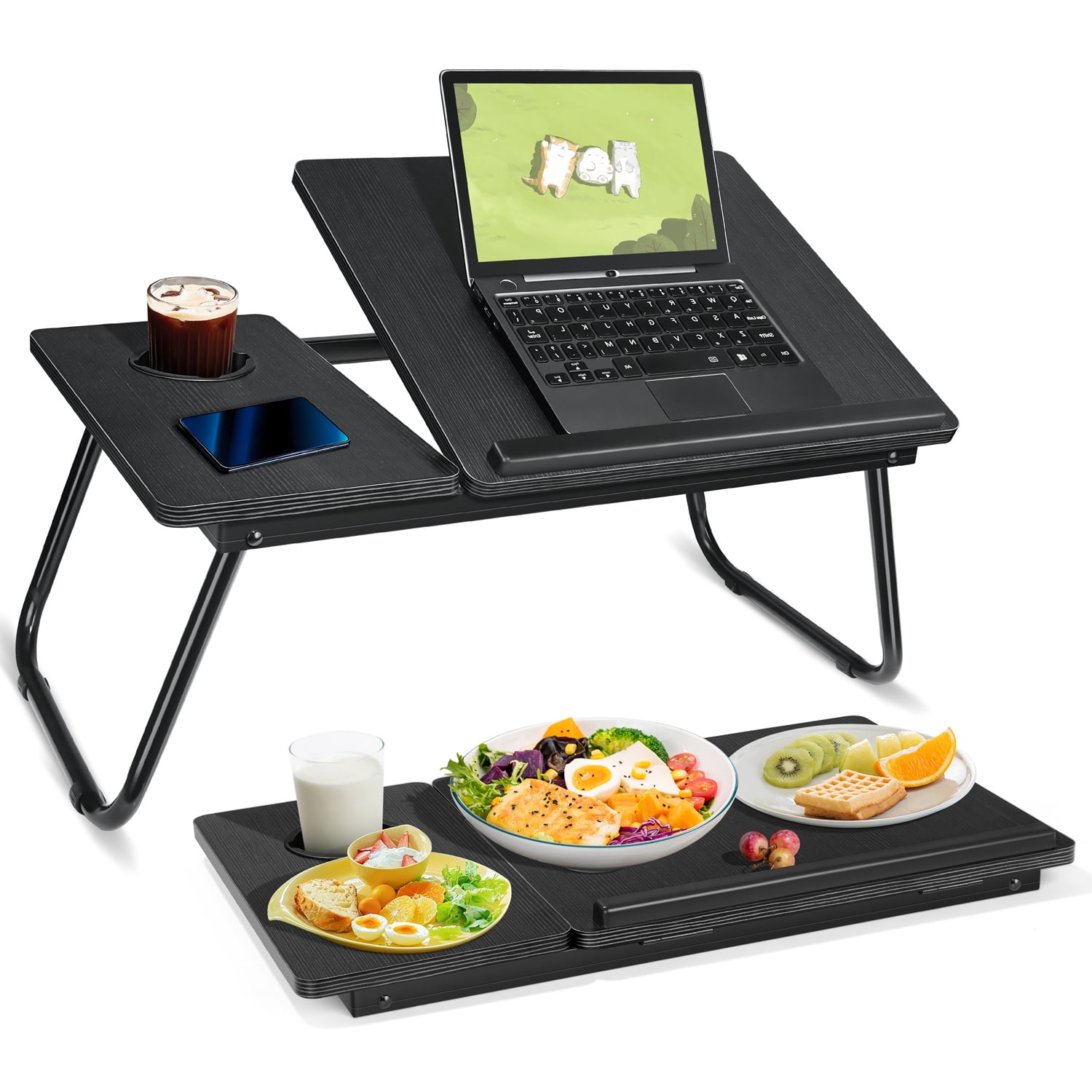 Coliware 22 inch Portable Folding Computer Lap Desk with Adjustable ...