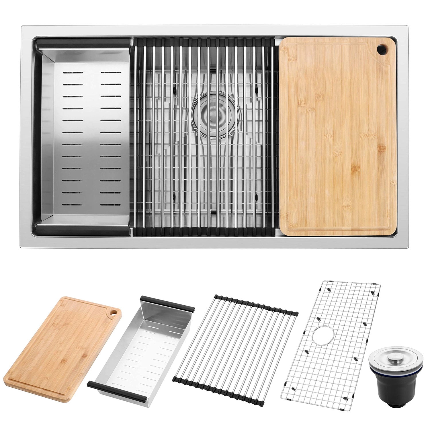 Free Shipping! Coliware Kitchen Sink, 33x19 inch Large Farmhouse ...