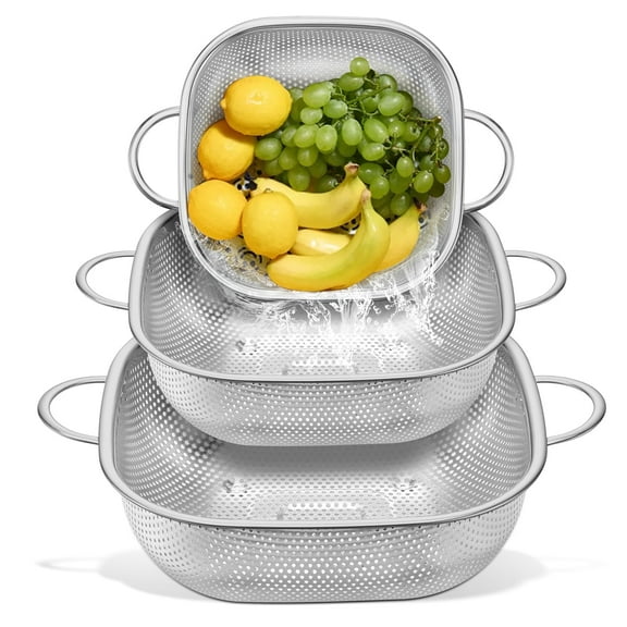 Soro Essentials- 8” Stainless Steel Reinforced Bouillon Strainer- Fine ...