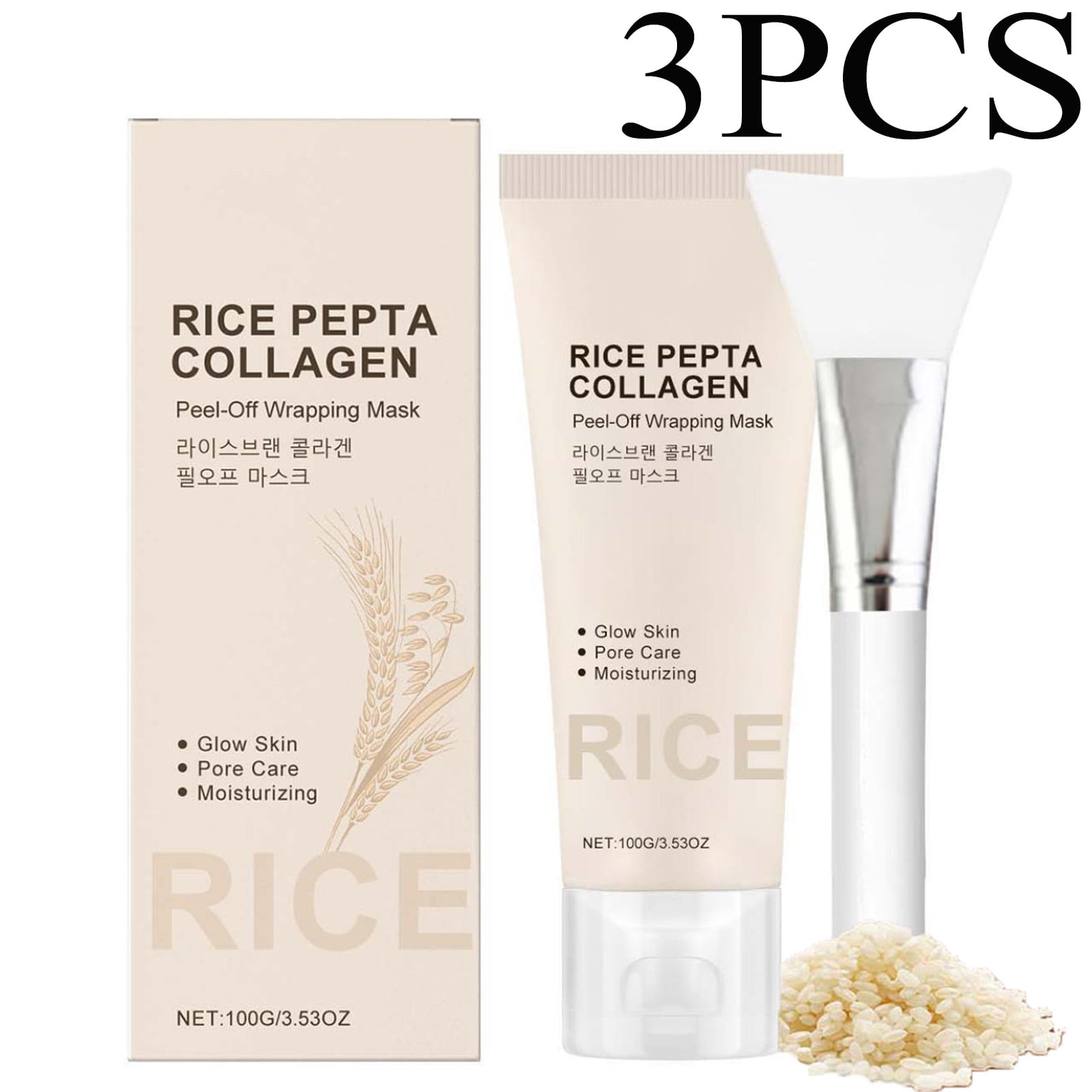Colla&gen Gel Mask,Coll&agen Night Wrapping Mask,Rice Mask,Rice Pepta ...
