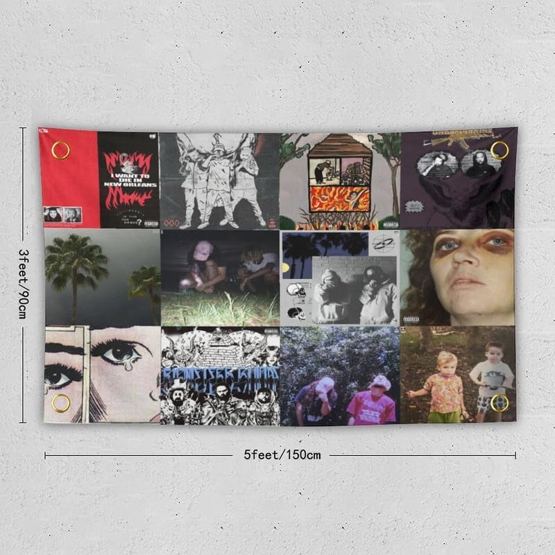 Collage 2 Tapestry 3x5 Feet Wall Hanging Flag for Indoor and Outdoor ...