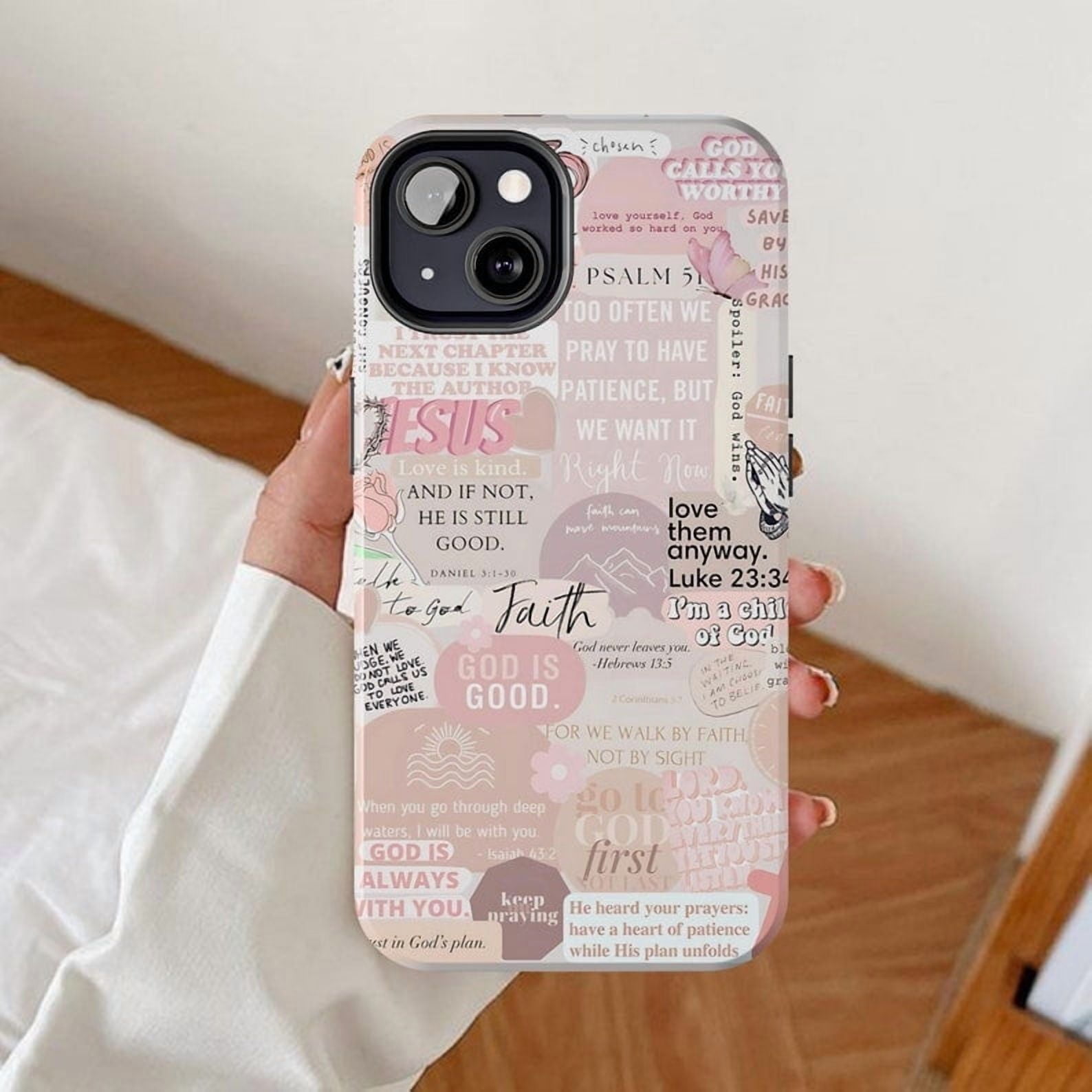 Collage Aesthetic Faith Christian Preppy Heavy Duty Phone Case for ...