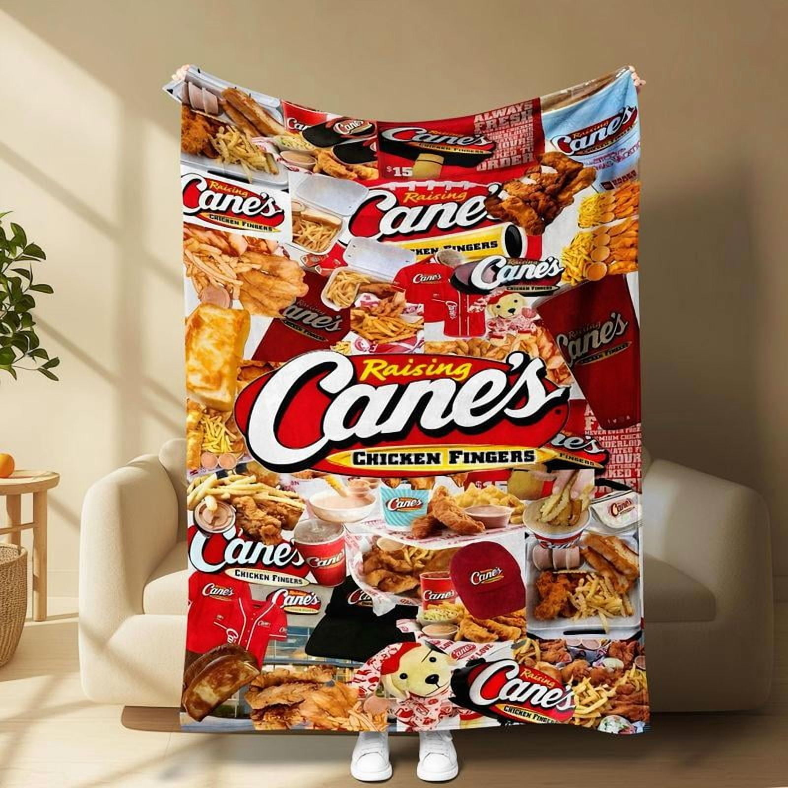 Collage Blanket Raising Cane's Design, Perfect for Sofa, Bed, Travel ...