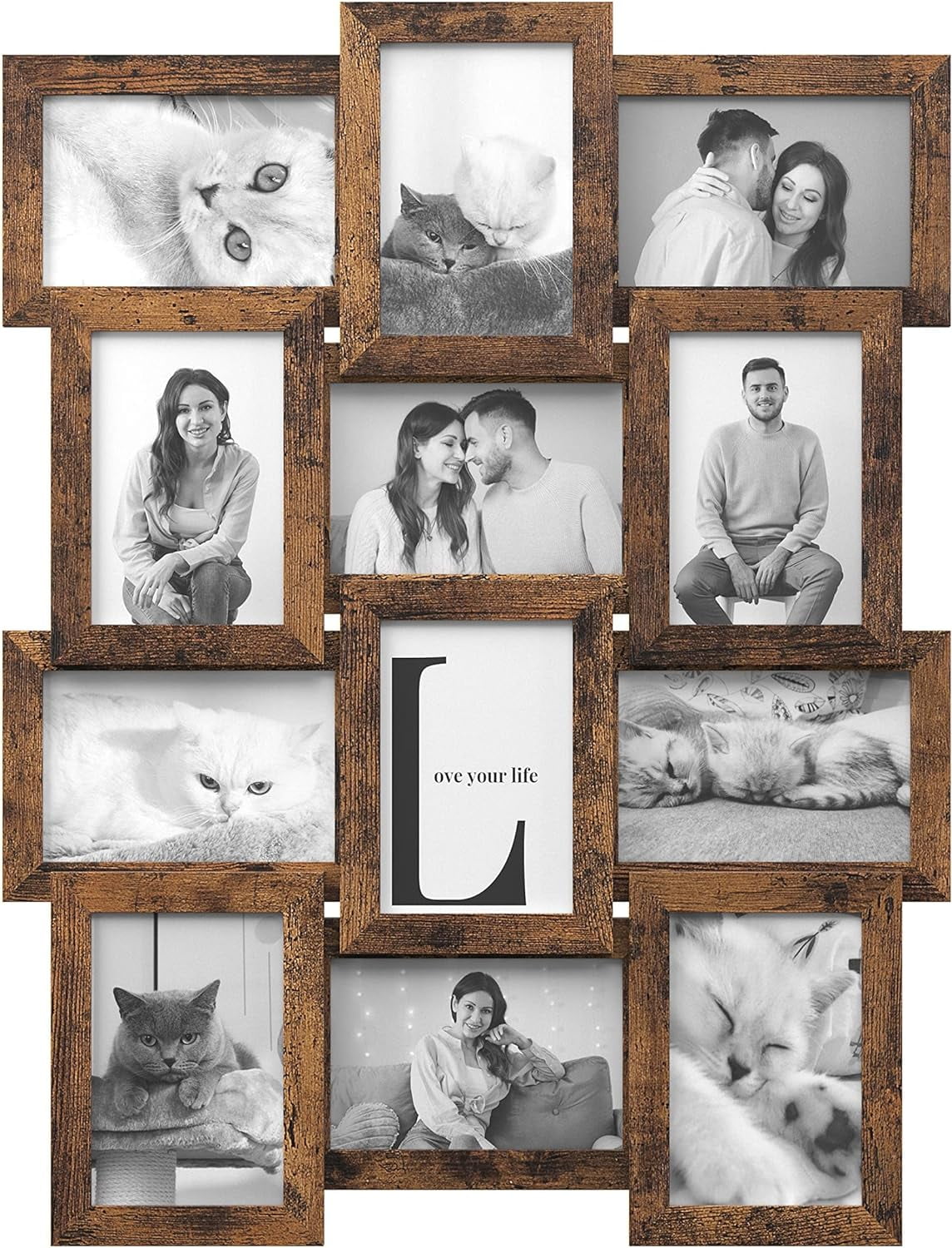 Collage Picture Frames, 4x6 for Wall Decor Set of 12, Multi Family ...