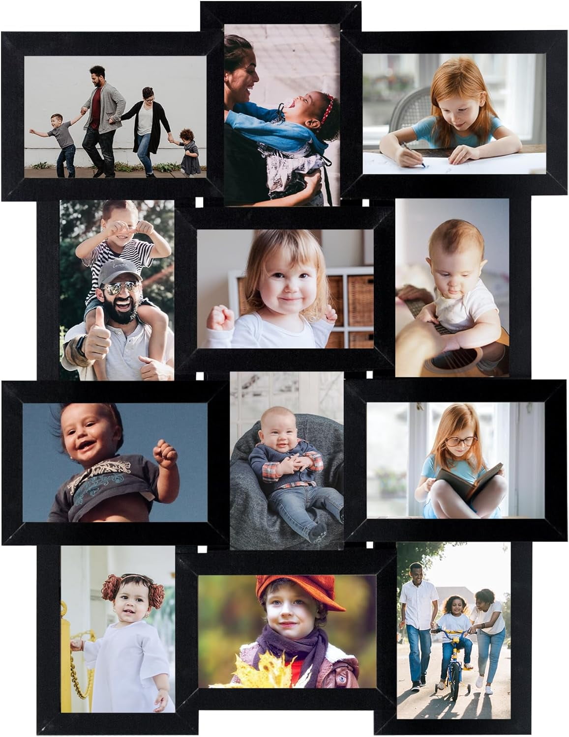 Collage Picture Frames for Wall 12 Openings - Black Collage Photo ...