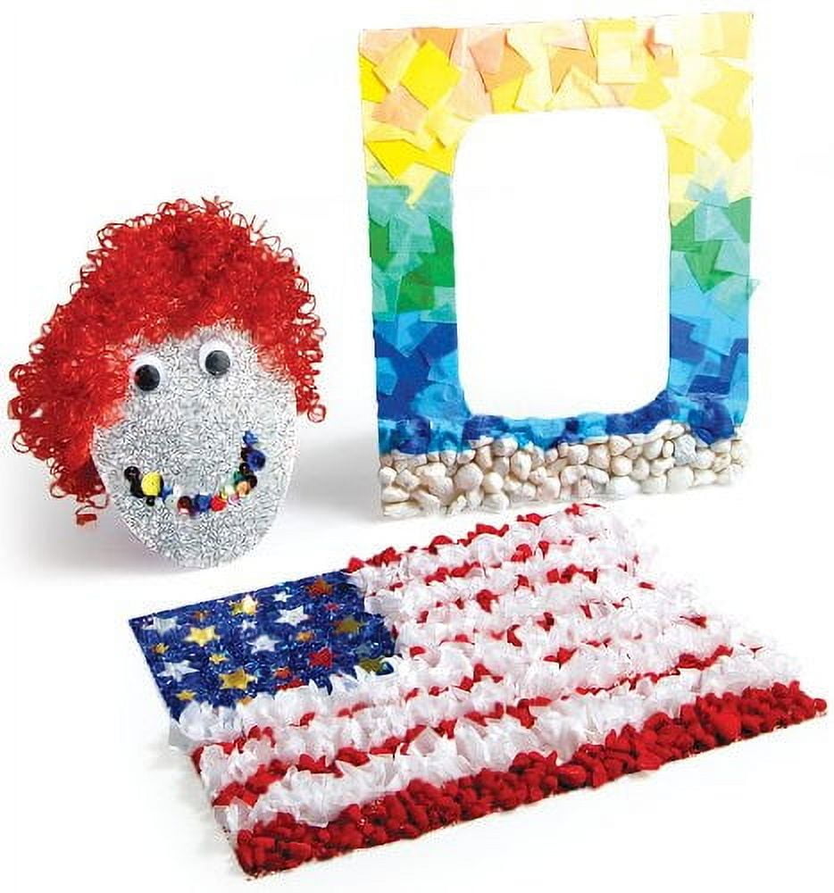 Collage Sticky Shapes - 6in Hearts per 5 Packs of 24 - Walmart.com