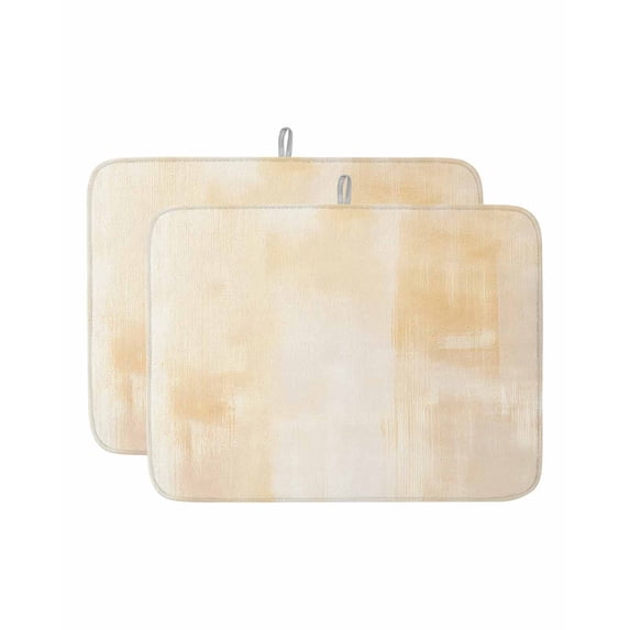 Collage Theme Dish Drying Mat 18x24 inch Retro Beige Oil Painting ...