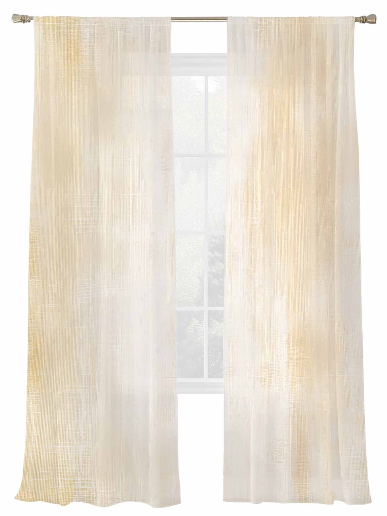 Collage Theme Sheer Curtains for Living Room Bedroom, Light-filtering ...