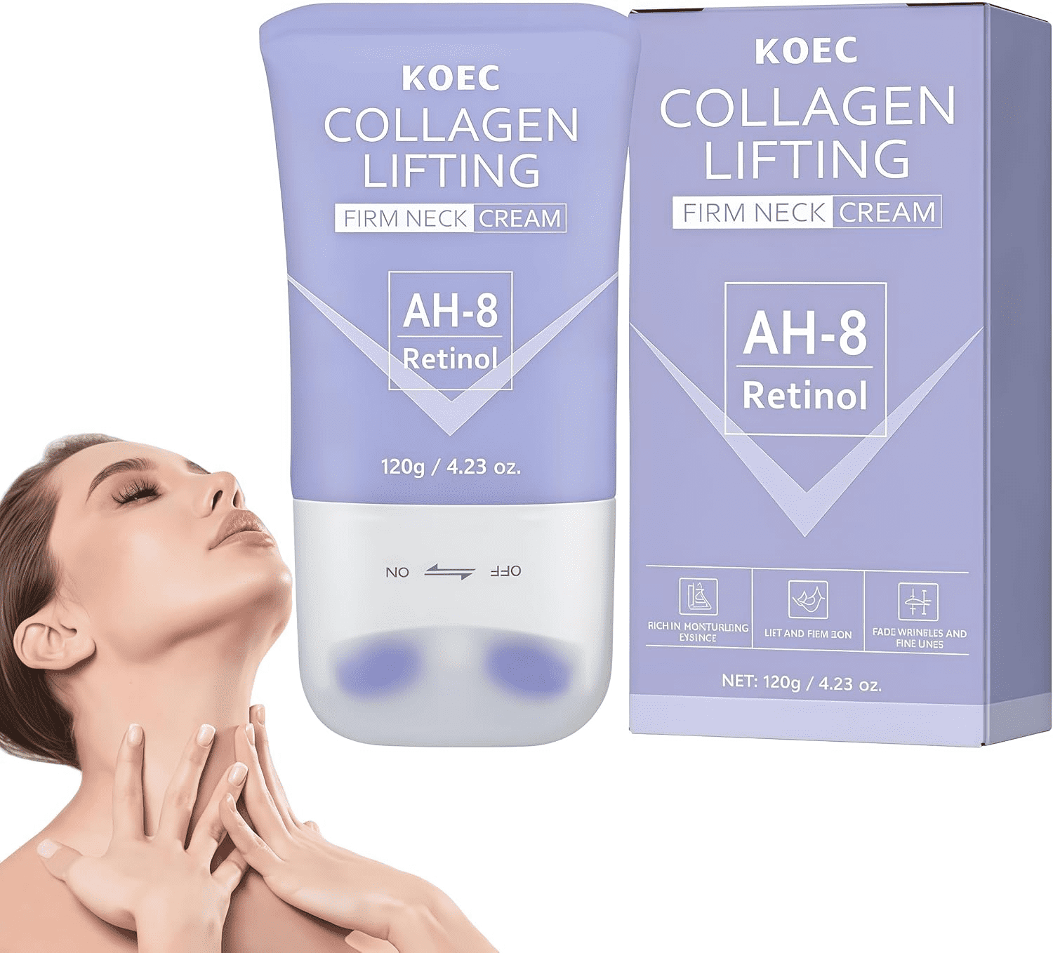 Collagen AH-8 Firming Neck Cream, Retinol Tightening & Lifting Neck ...