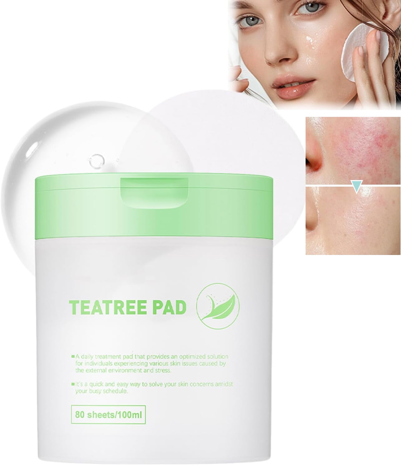 Collagen Ampoule Toner Pad, Cotton Facial Toner Pads Collagen & Ceramid ...