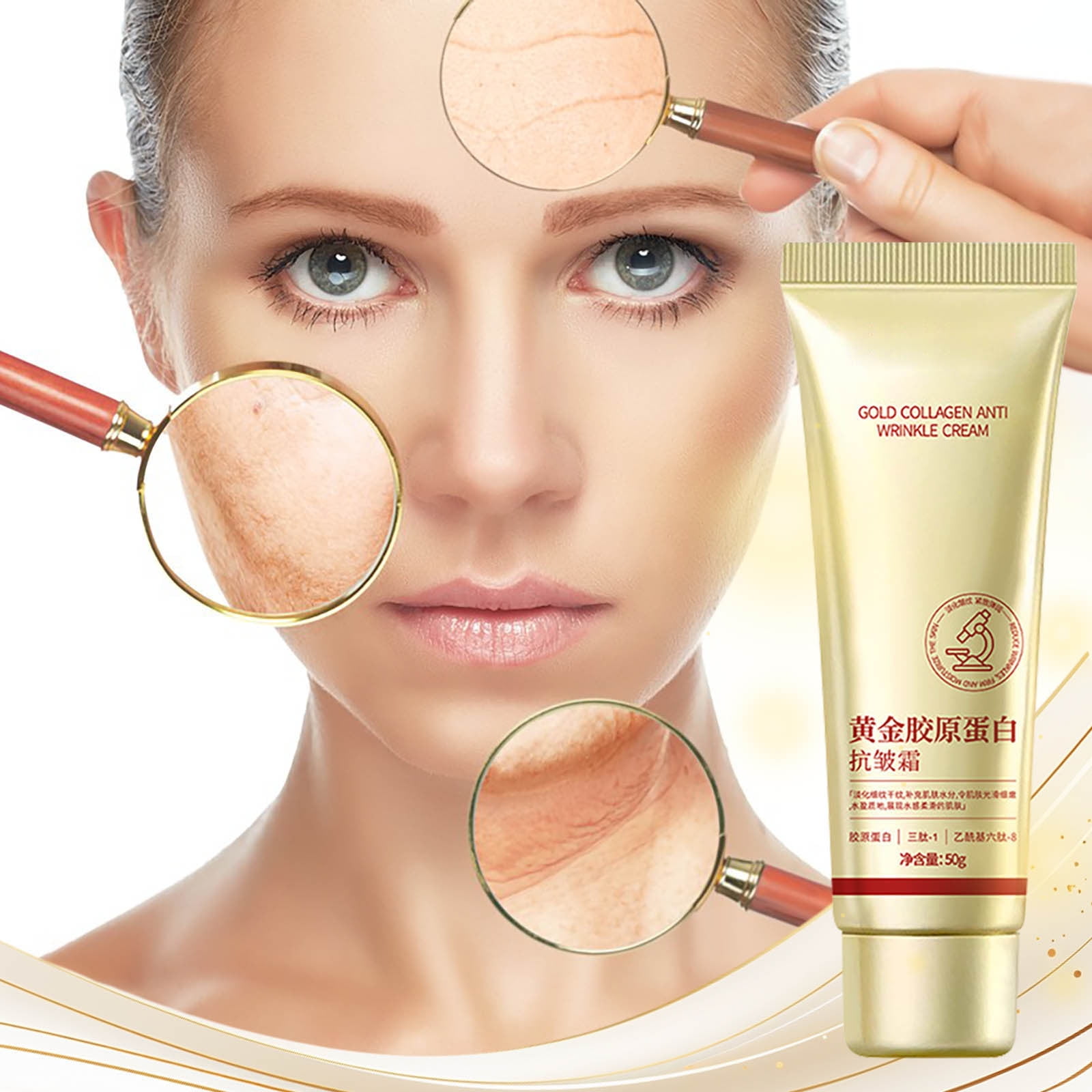 Collagen Anti-Wrinkle Cream,Collagen Firming Face Cream,Golden Face ...
