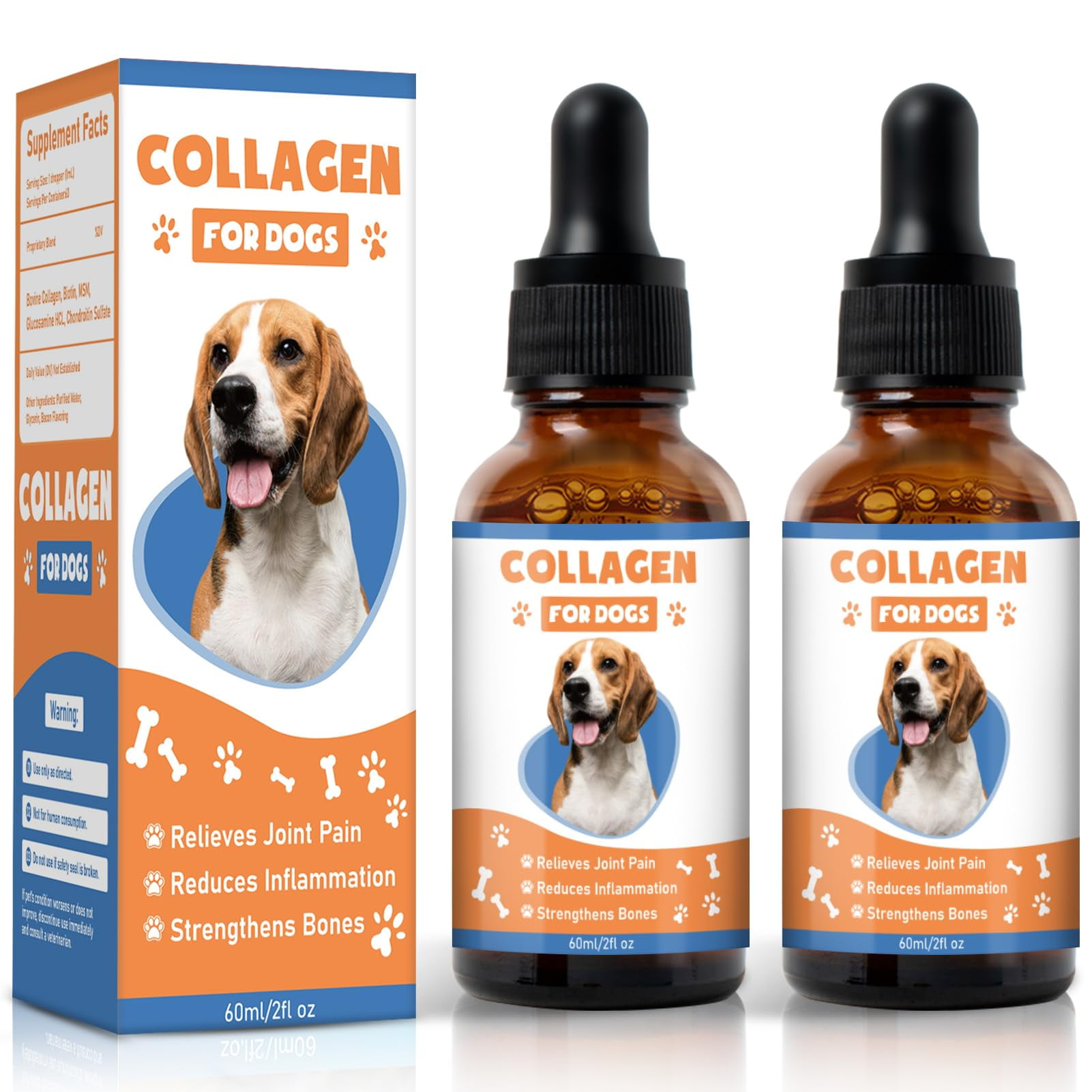Collagen for Dogs,Liquid Collagen for Dogs,Enhances Joint Support ...