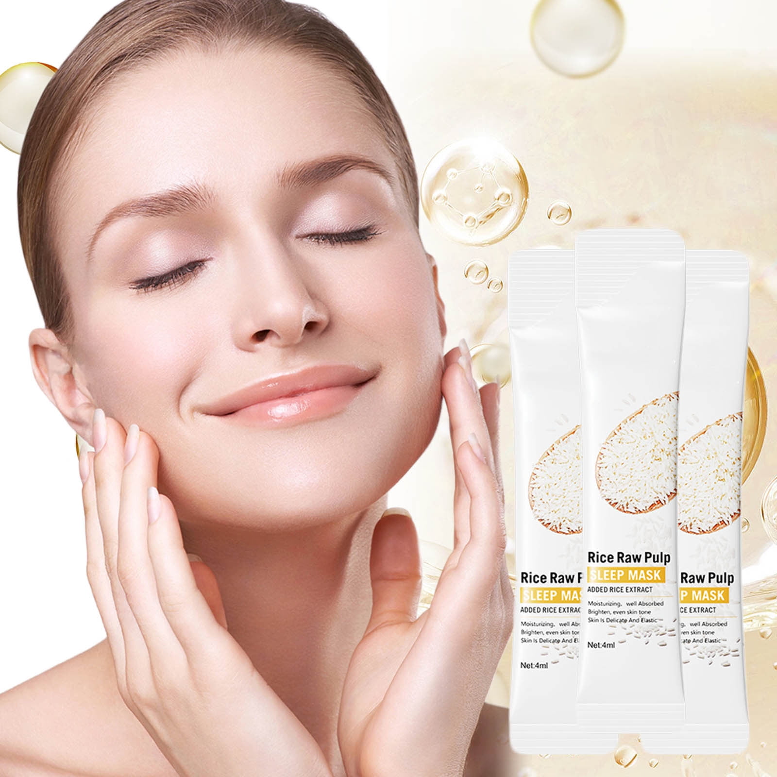 Collagen Essence Facial Mask Brightening Rice Milk Sleep 4ml ... Collagen Essence Facial Mask Brightening Rice Milk Sleep 4ml ...