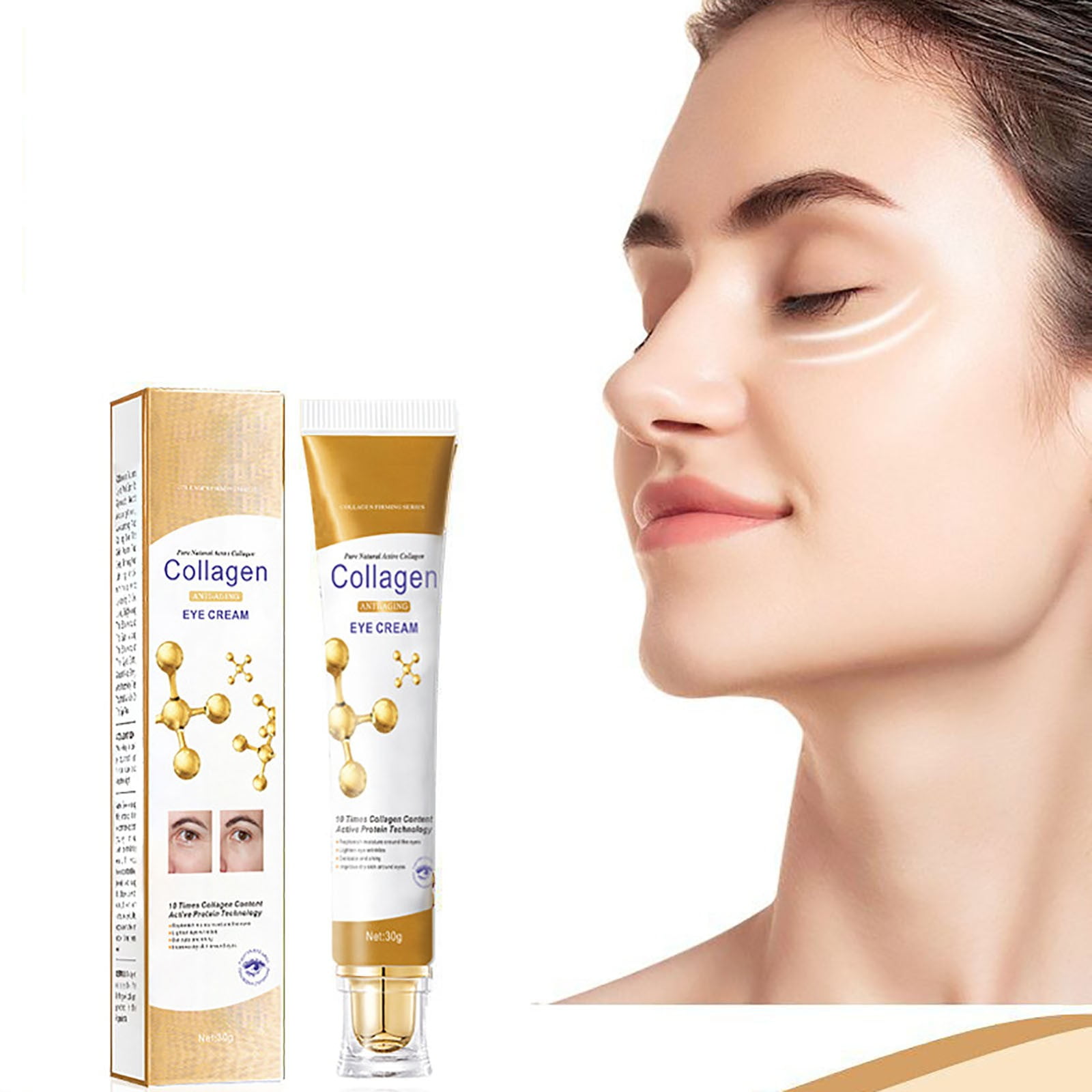 Collagen Eye Cream Anti Aging - Eye Cream for Puffiness and Bags Under ...