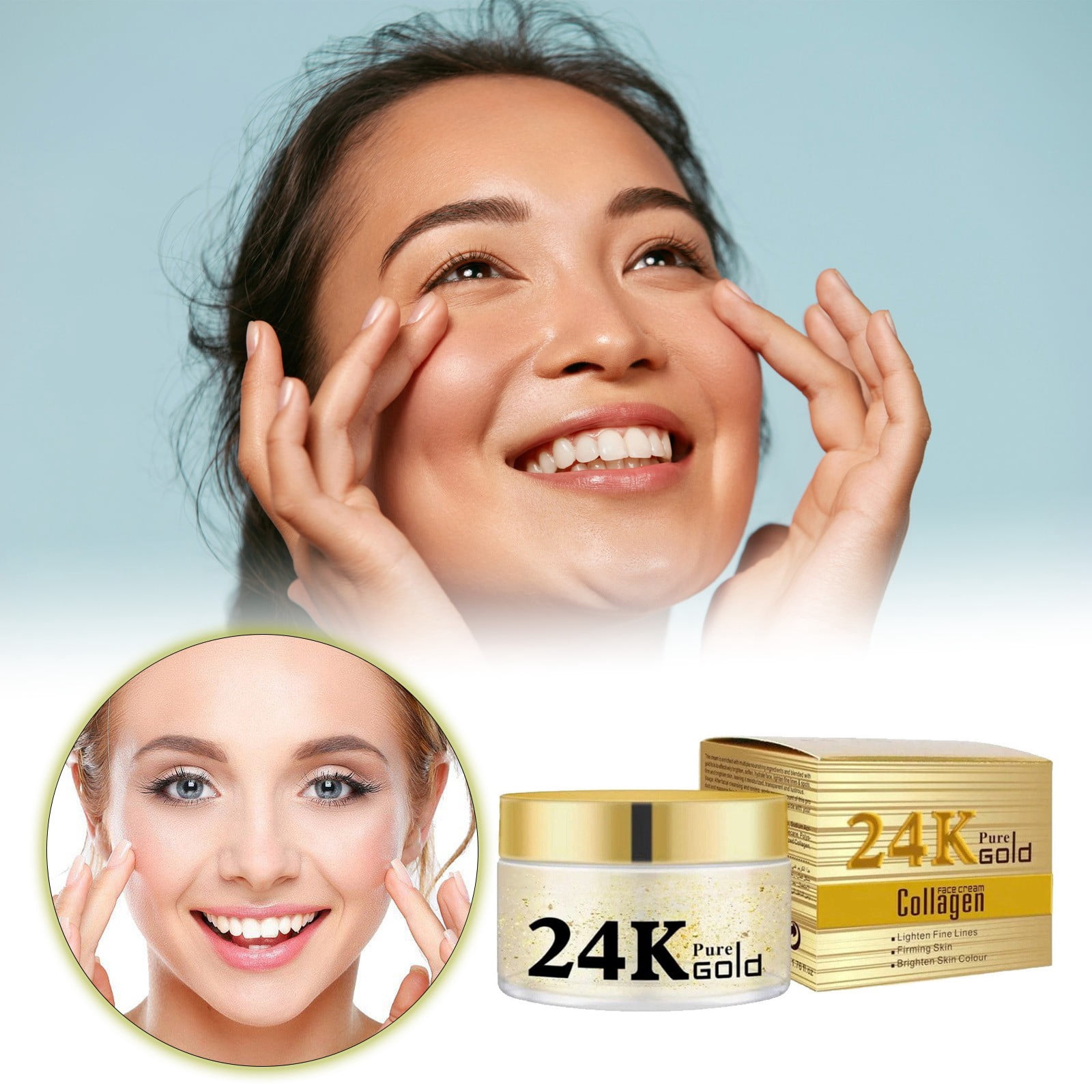 Collagen Face Lightens Fine Lines Brightens Skin Firming Face Skin Care ...