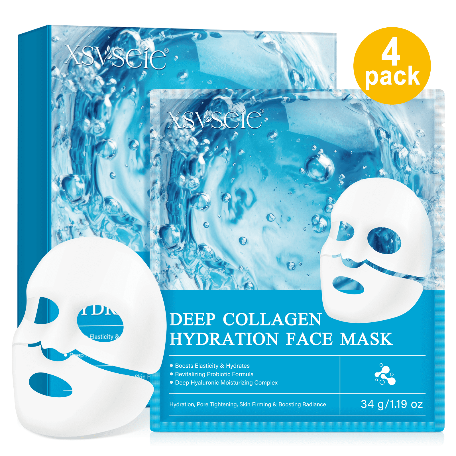 Collagen Face Mask, Bio-Collagen Real Deep Mask, Deep Collagen ...
