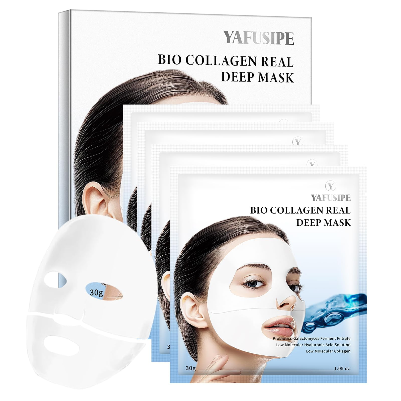 Collagen Face Mask Bio-Collagen TMA2 Hydrating Hydrogel Face Mask Skin ...