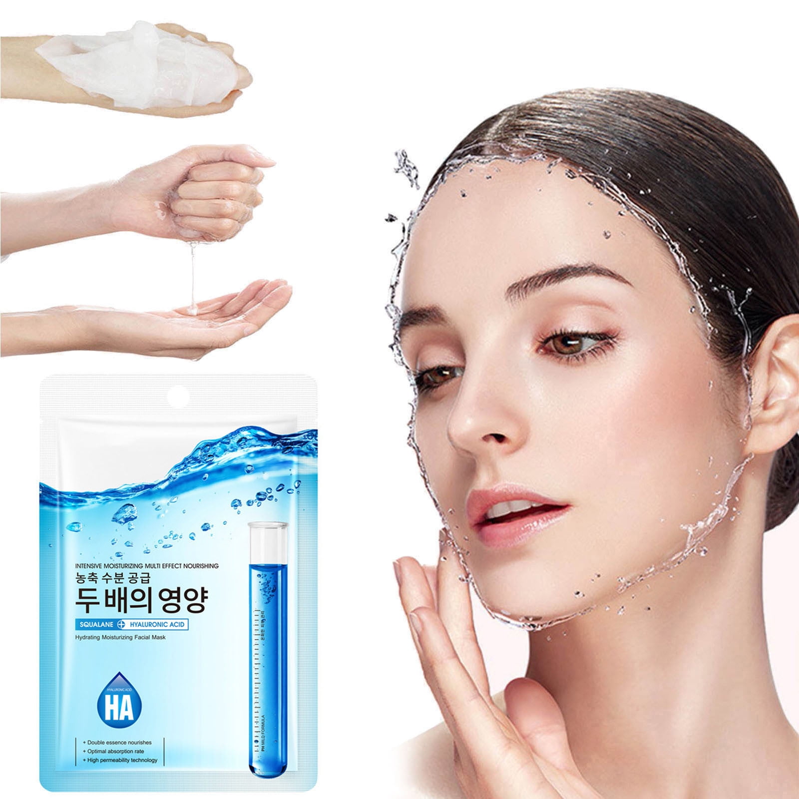 Collagen Face Mask - Wrinkle Reduction & Hydrating Sheet Mask, 25ml ...