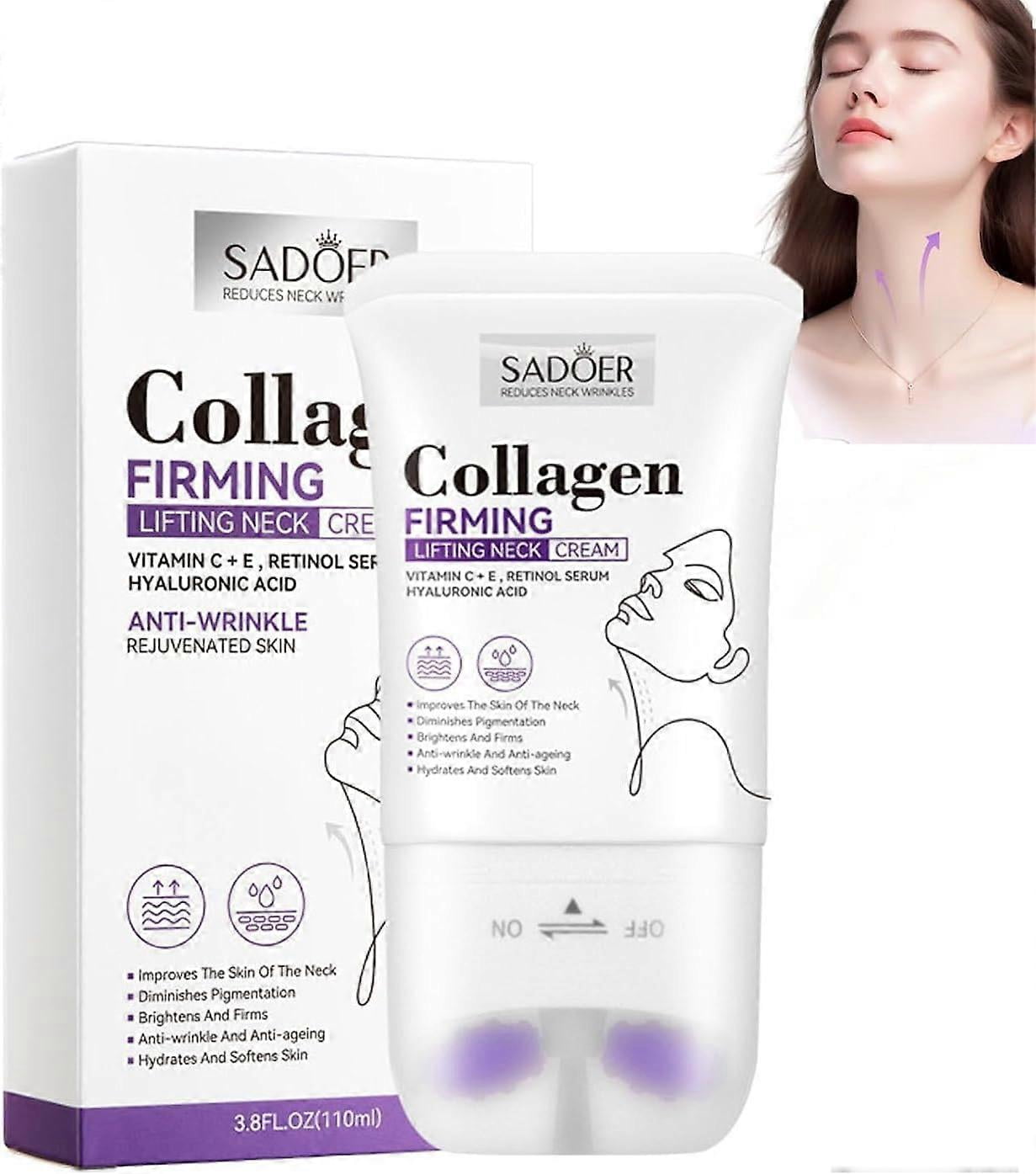 Collagen Firming Lifting Neck Cream,neck Collagen Cream, Reduces Neck ...
