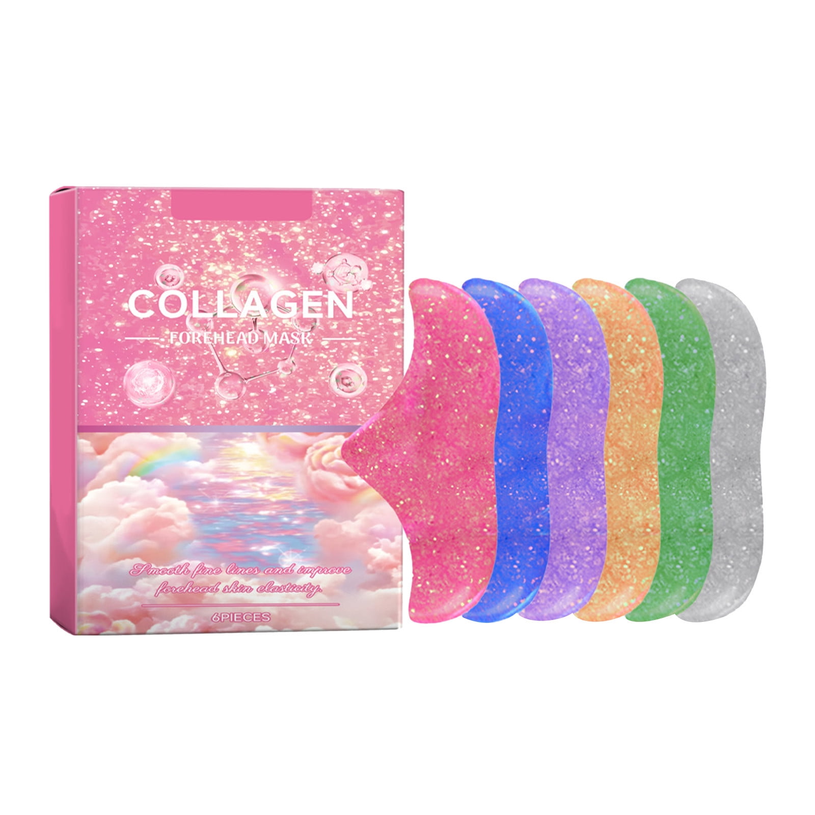 Collagen Forehead Mask 6pieces, Anti-Aging & Hydrating Forehead Care ...