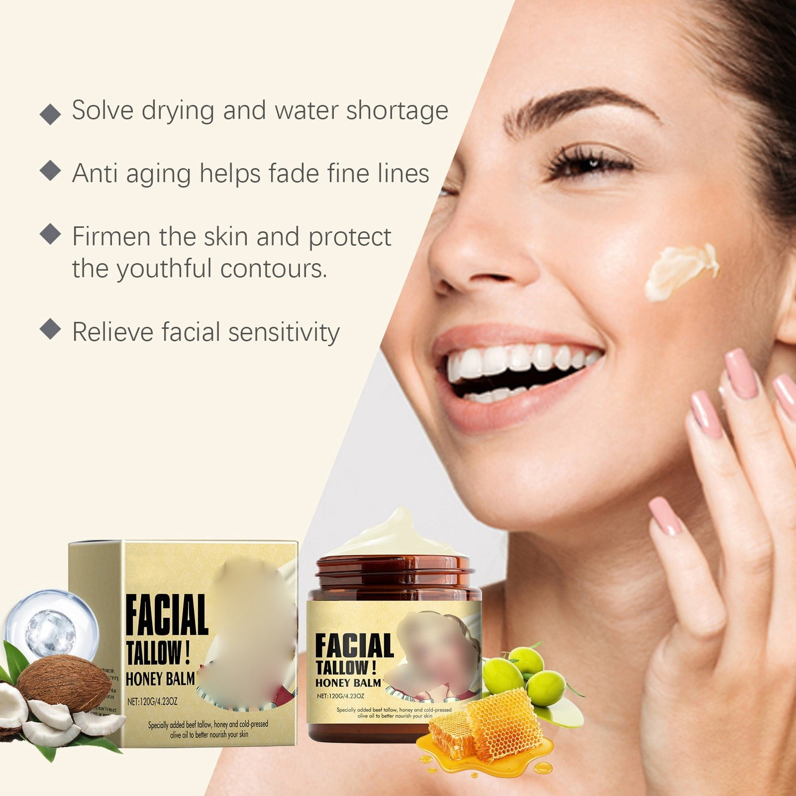 Collagen Instant Plumping Tallow Moisturizer For Deep Body Moisturizing ...