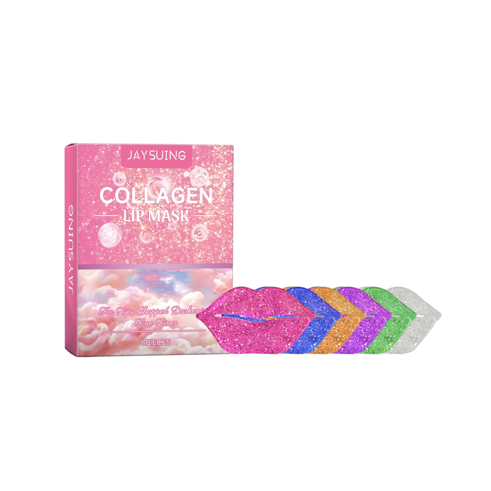 Collagen Lip Mask Stickers Fade Lip Lines Hydrating Moisturizing and ...