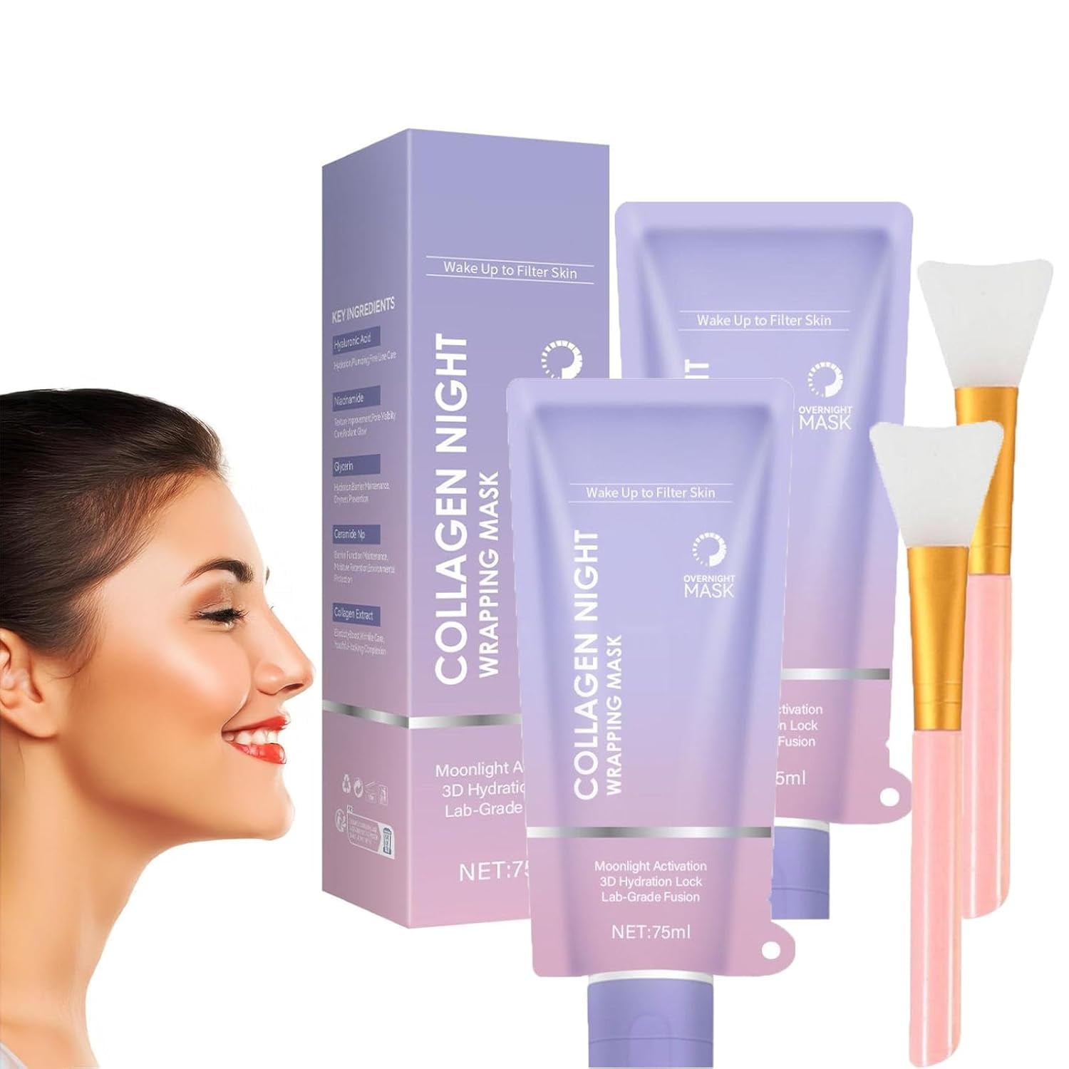 Collagen Mask, Collagen Mask for the Face, Peel Off Collagen Mask for ...