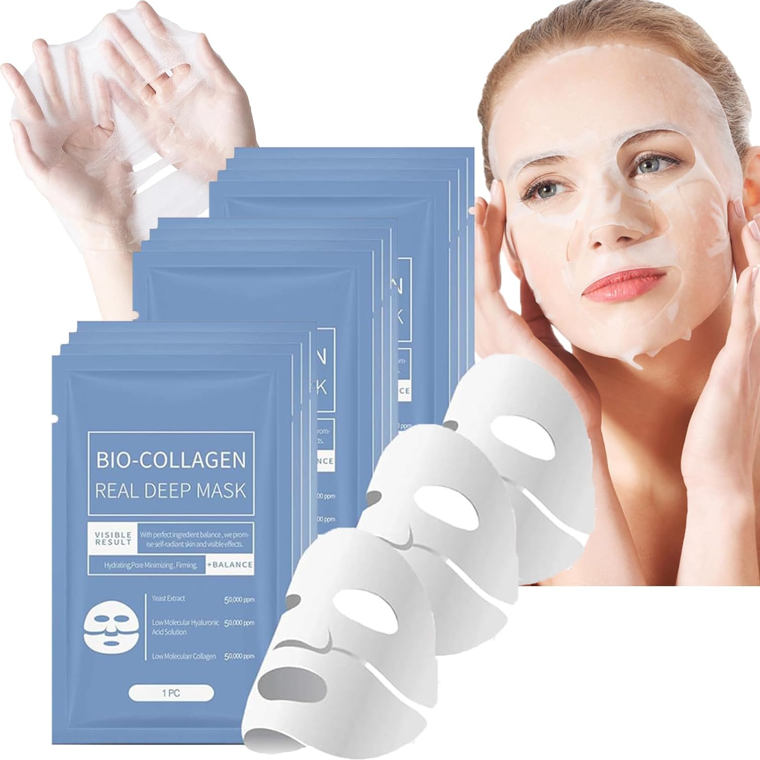 Collagen Mask for Anti Wrinkle,Bio Collagen Deep Mask,Deep Collagen ...