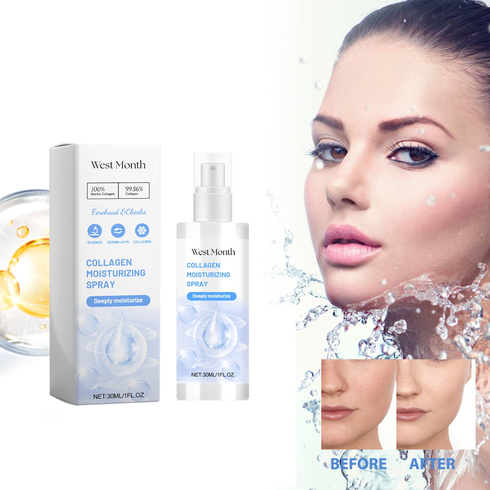 Collagen Mist Facial Spray Moisturizing And Revitalizing Fine Mist Deep ...