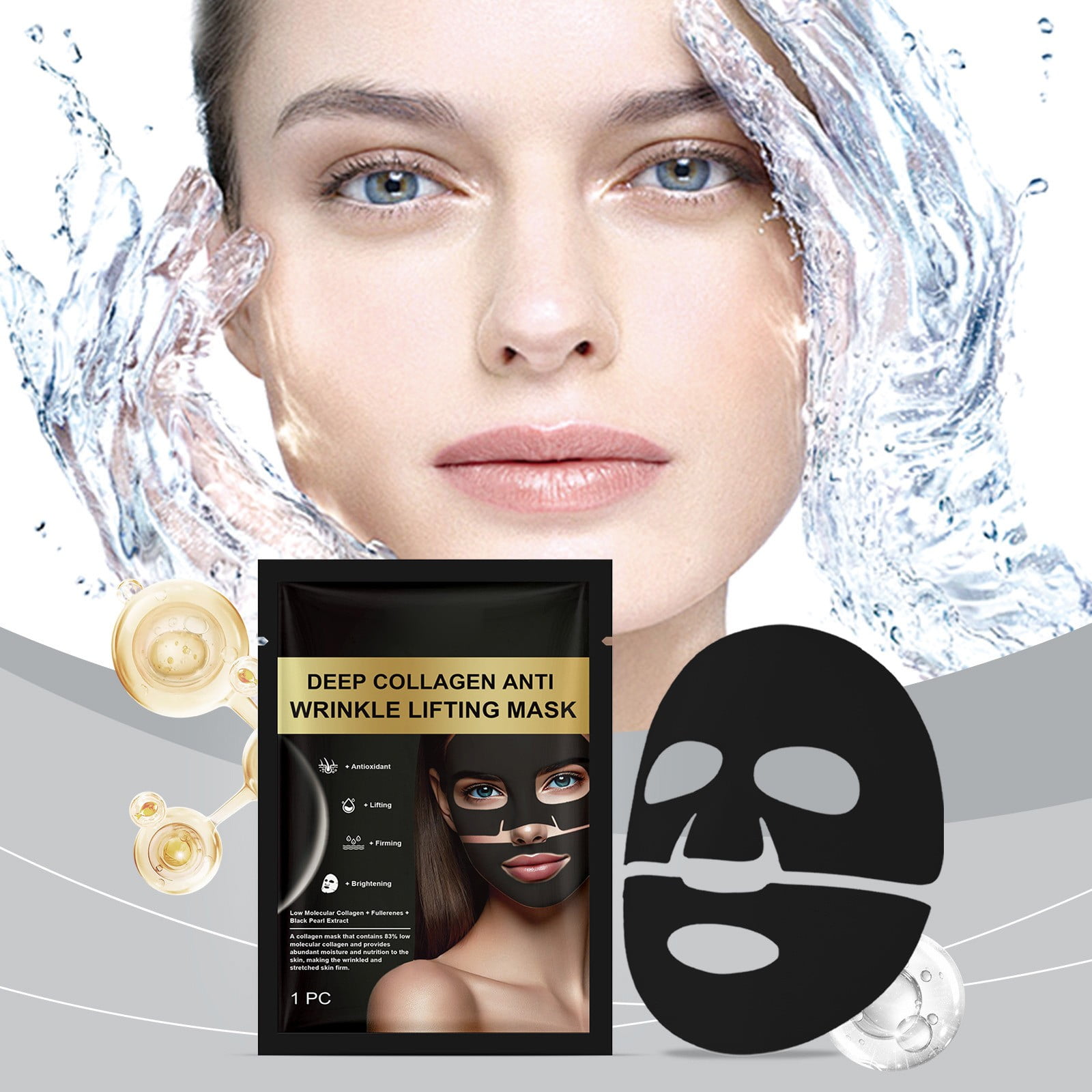 Collagen Moisturizing Face Mask Collagen Complex Revitalize,for Glow ...