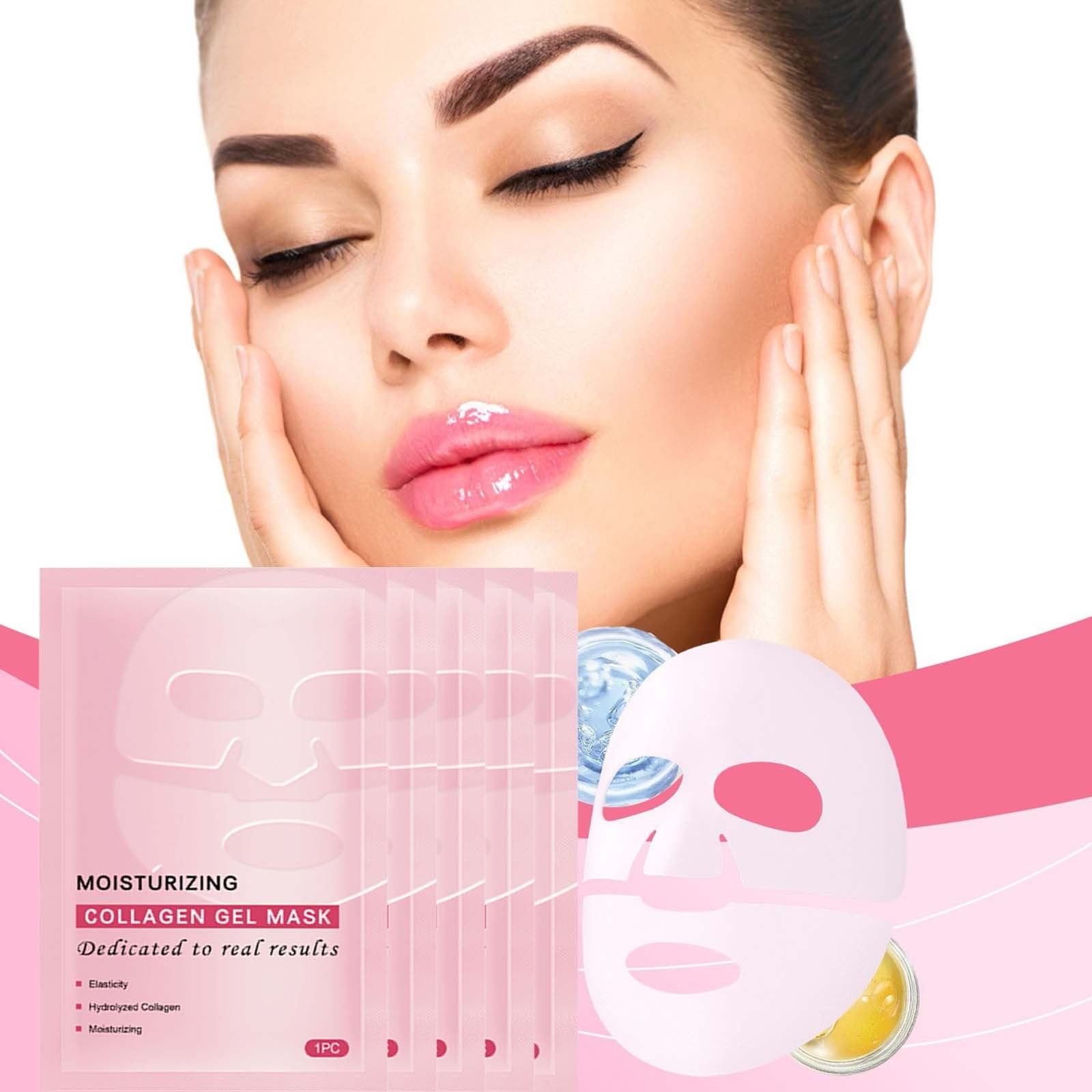 Collagen Moisturizing Facial Mask Crystal Jelly Sheet Type Hydrating ...