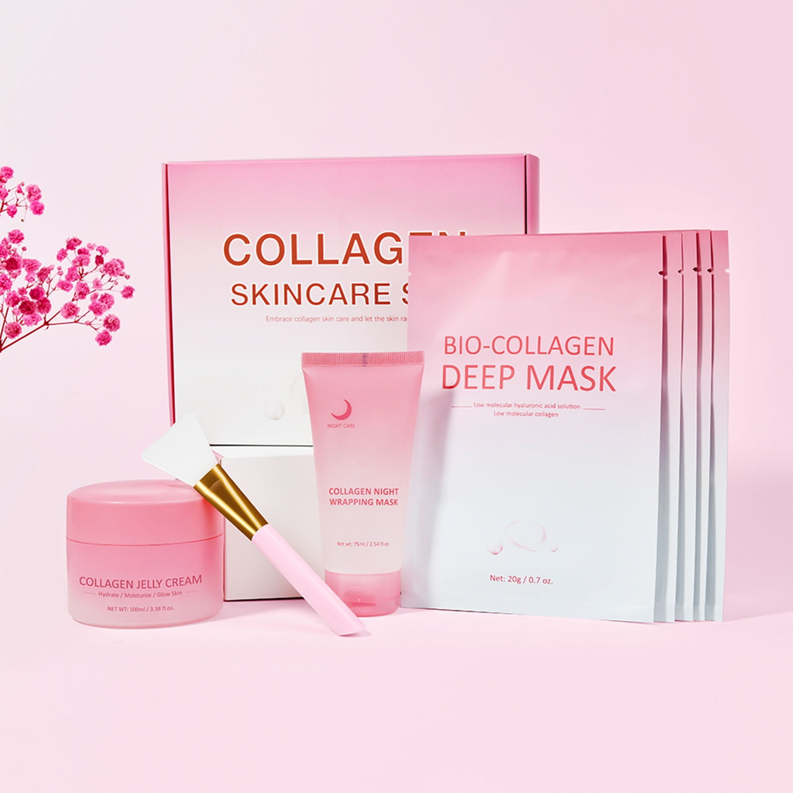 Collagen Night Mask Set Collagen Night Wrapping Mask, Collagen ...