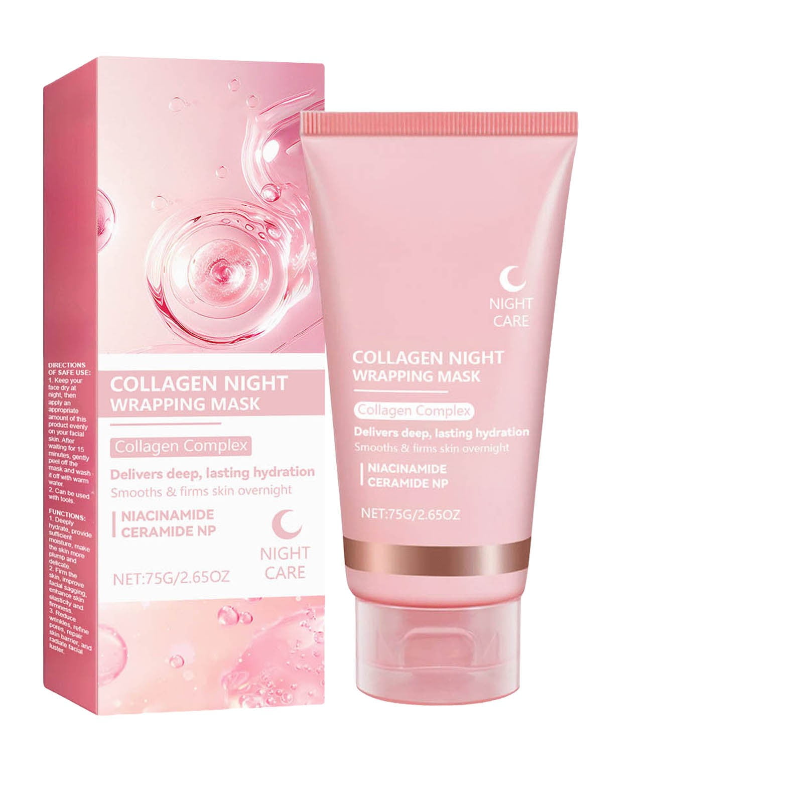 Collagen Night Mask for Radiant Skin, 75G/2.65Fl.OZ - Walmart.com