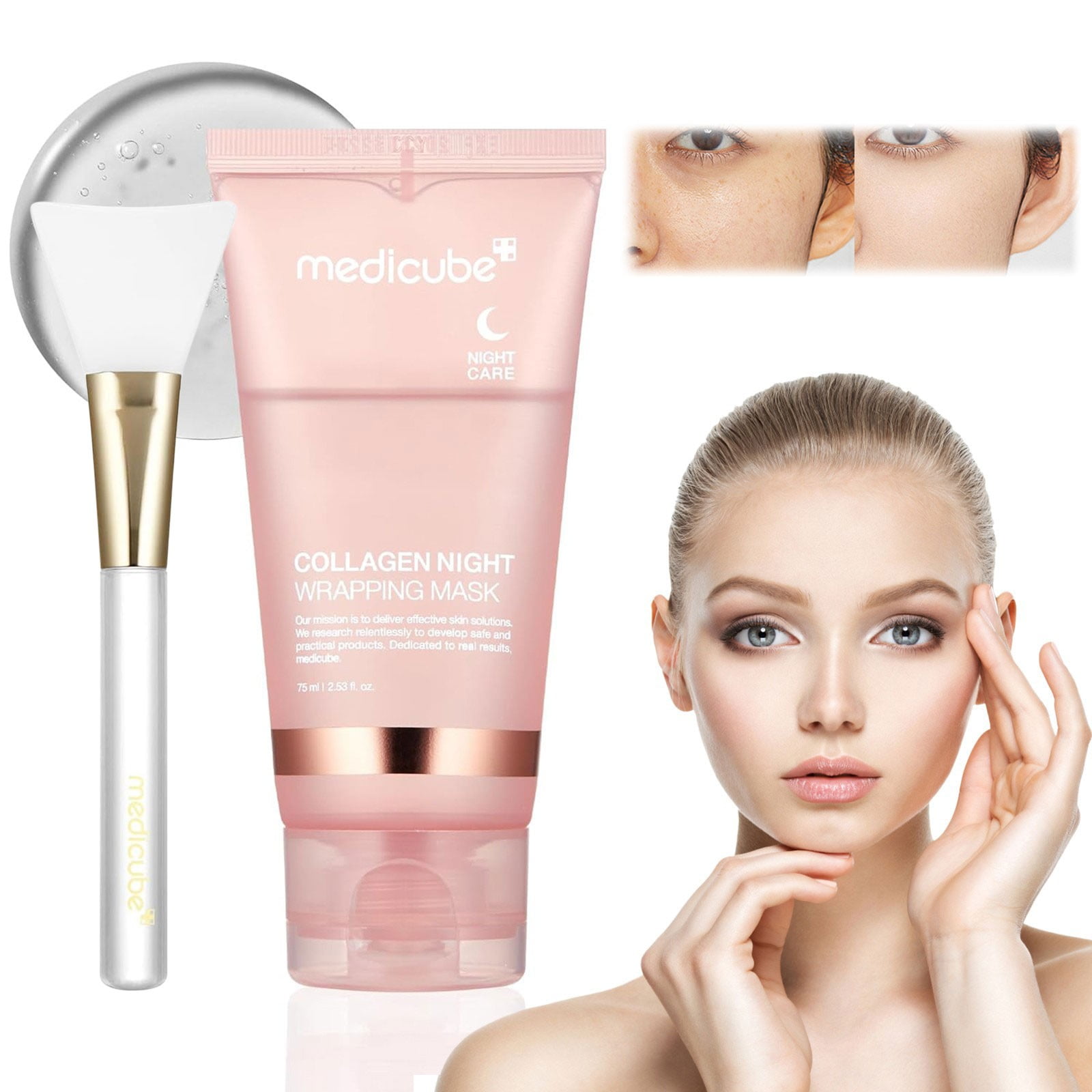 Collagen Night Peel-Off Mask-Medicube Collagen Night Wrapping Pee ...