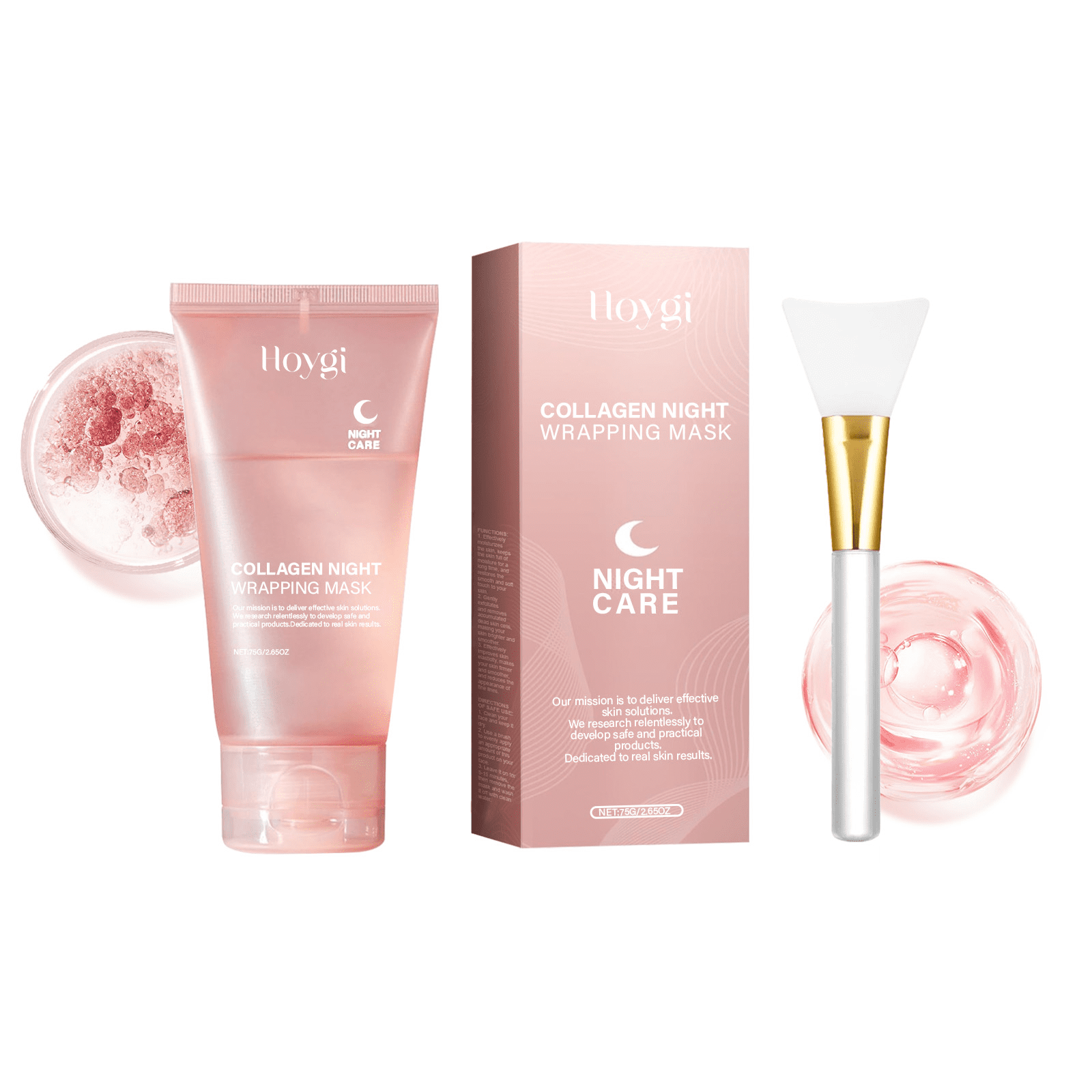 Collagen Night Wrapping Gel Mask, Collagen Wrapping Mask Hydrolyzed ...
