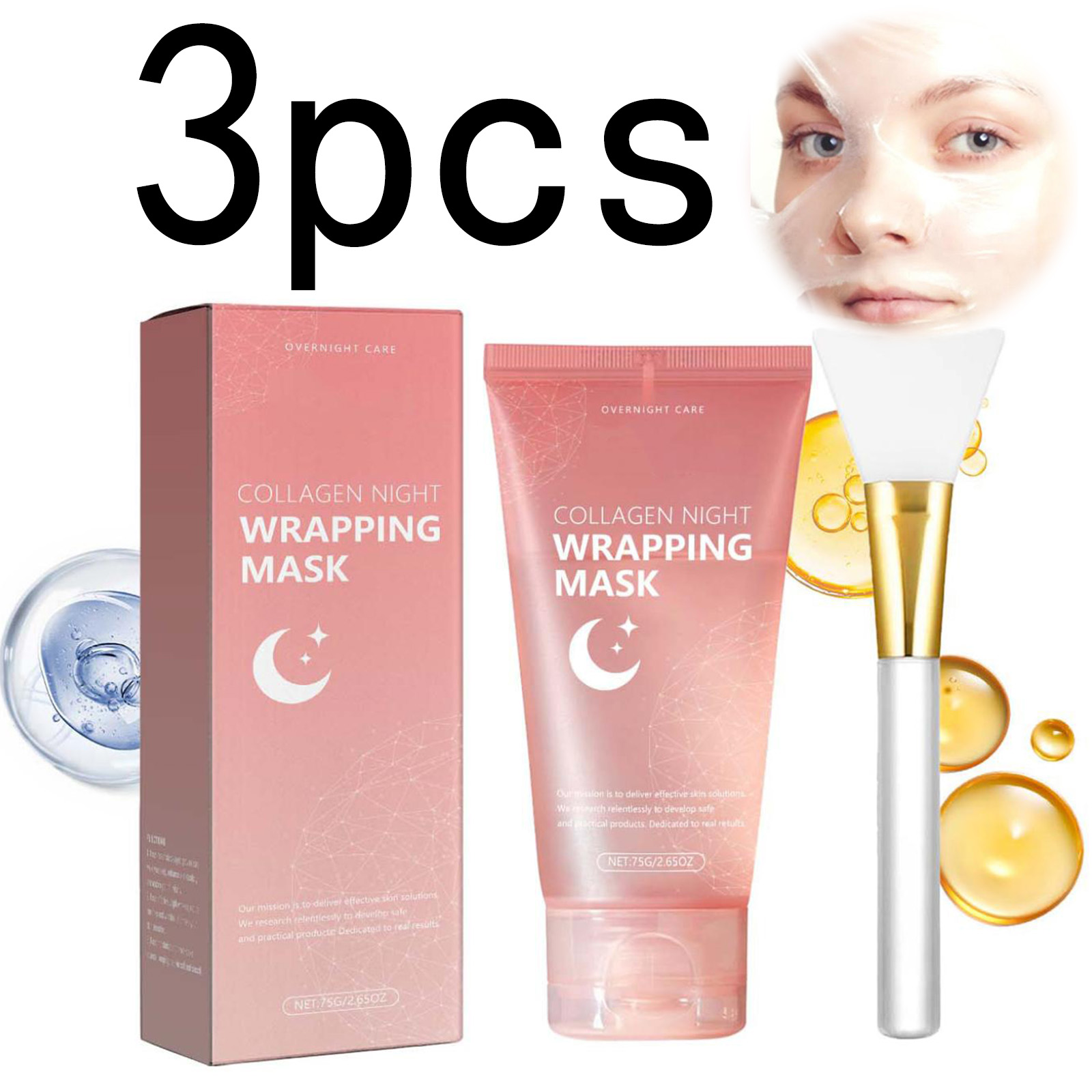 Collagen Night Wrapping Mask,Bio-Collagen Real Deep Mask,Collagen ...