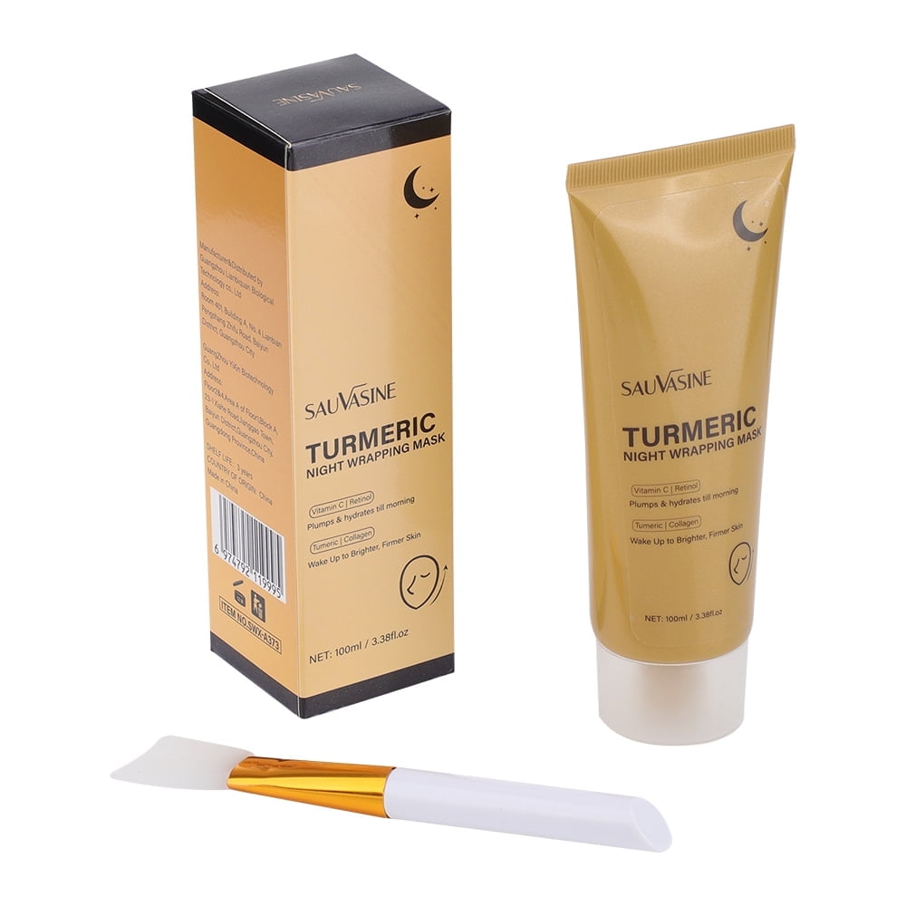 Collagen Night Wrapping Mask with Brush, Peel Off Face Mask with ...