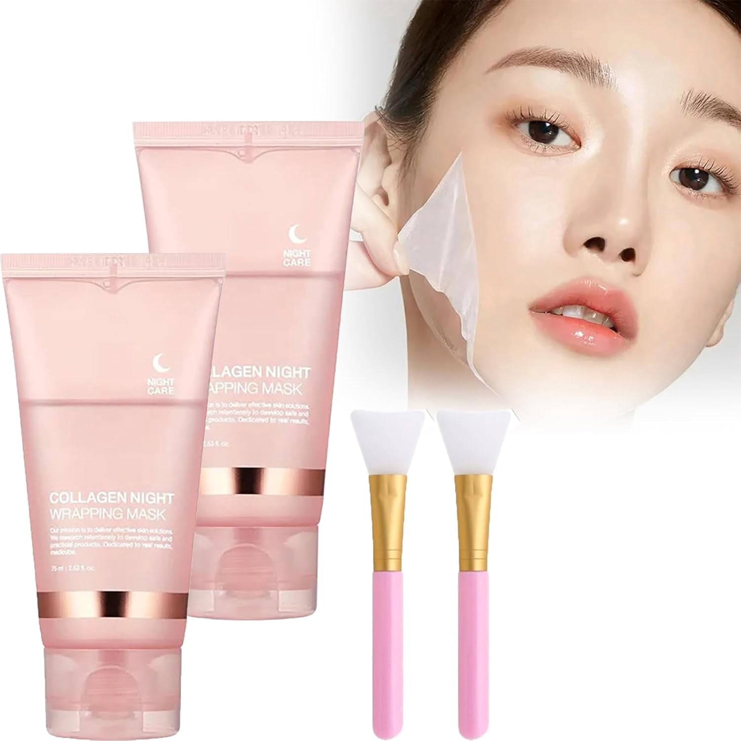 Collagen Night Wrapping Mask, Collagen Overnight Wrapping Peel Off ...