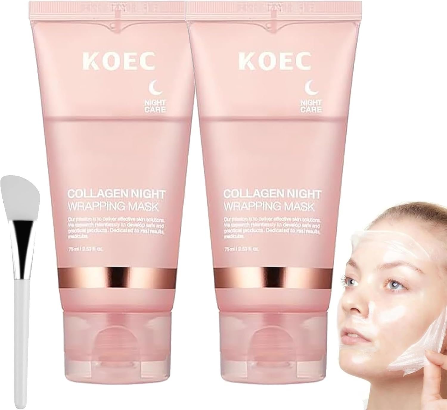 Collagen Night Wrapping Mask, Collagen Overnight Wrapping Peel off ...