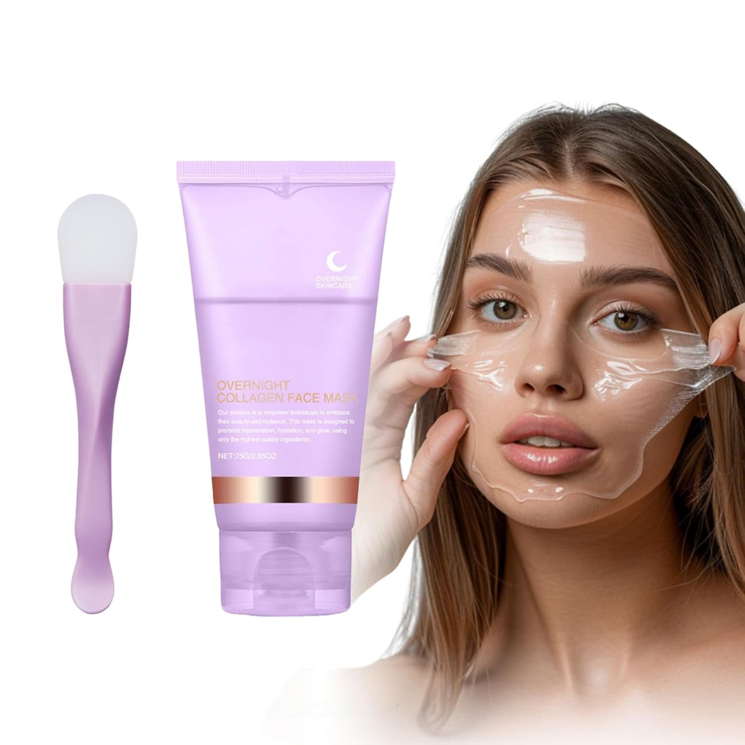 Collagen Night Wrapping Mask Collagen Tear-Off Mask Translucent ...