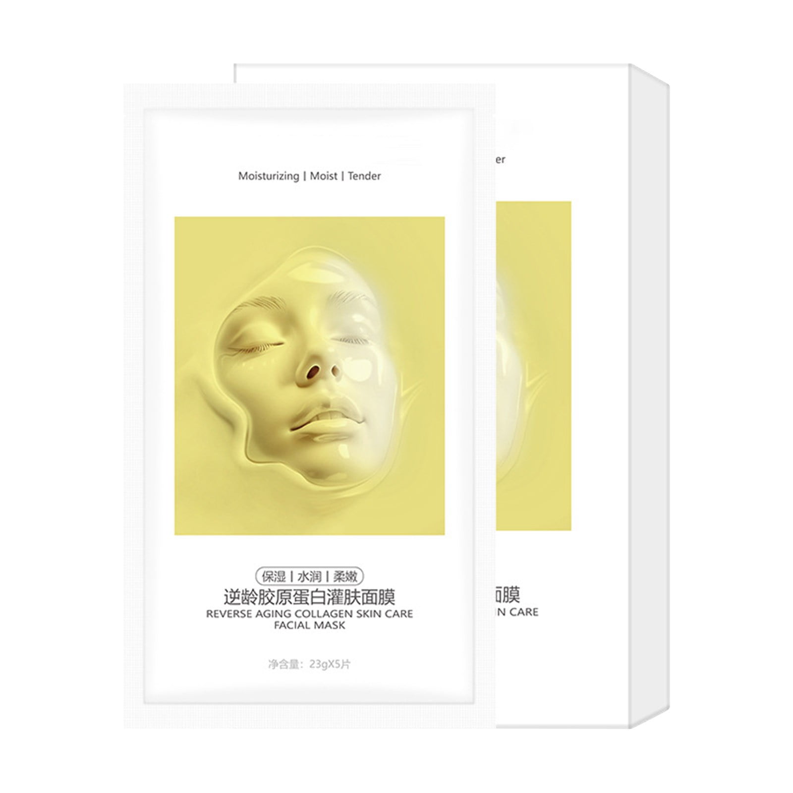 Collagen Peptide Hydrating Face Masks, Instant Brightening Firming Anti ...