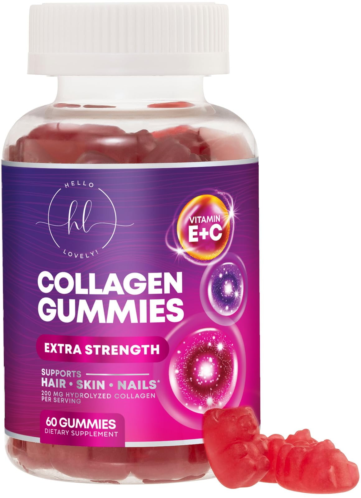 Collagen Peptides for Women & Men - Collagen Protein Gummies with ...
