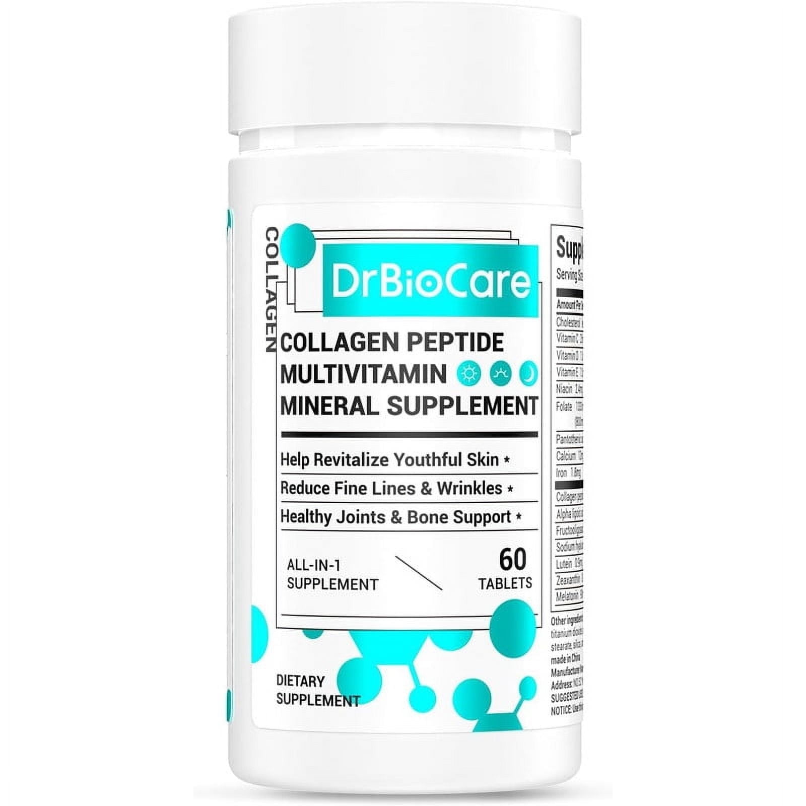 Collagen Peptides &Probioticsfor Women, Beauty Vitamin & Mineral ...