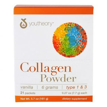 Youtheory Hydrolyzed Collagen Powder - Vanilla Flavor, 4.7 oz - Walmart.com