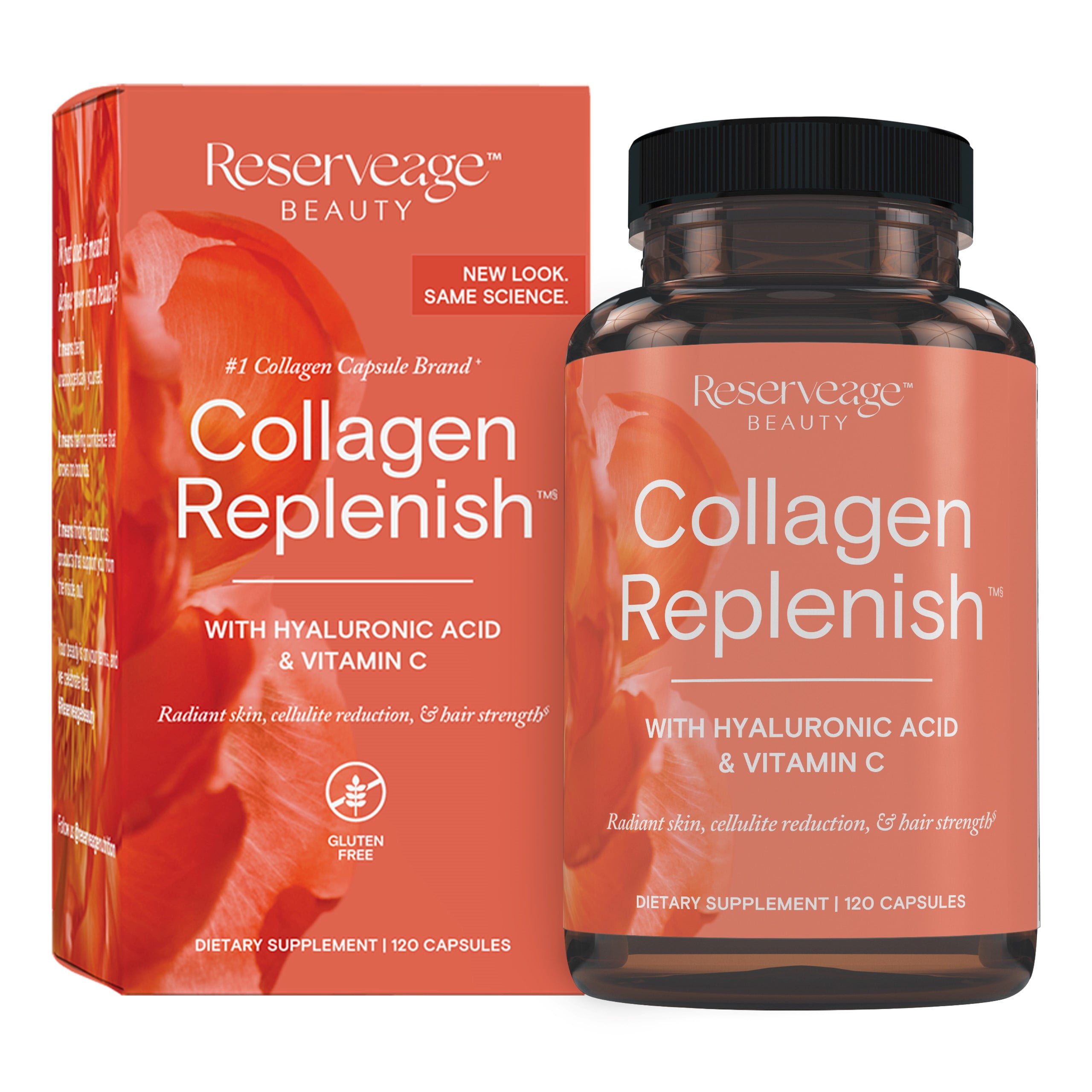 Collagen Replenish, 120 Capsules, ReserveAge Nutrition - Walmart.com